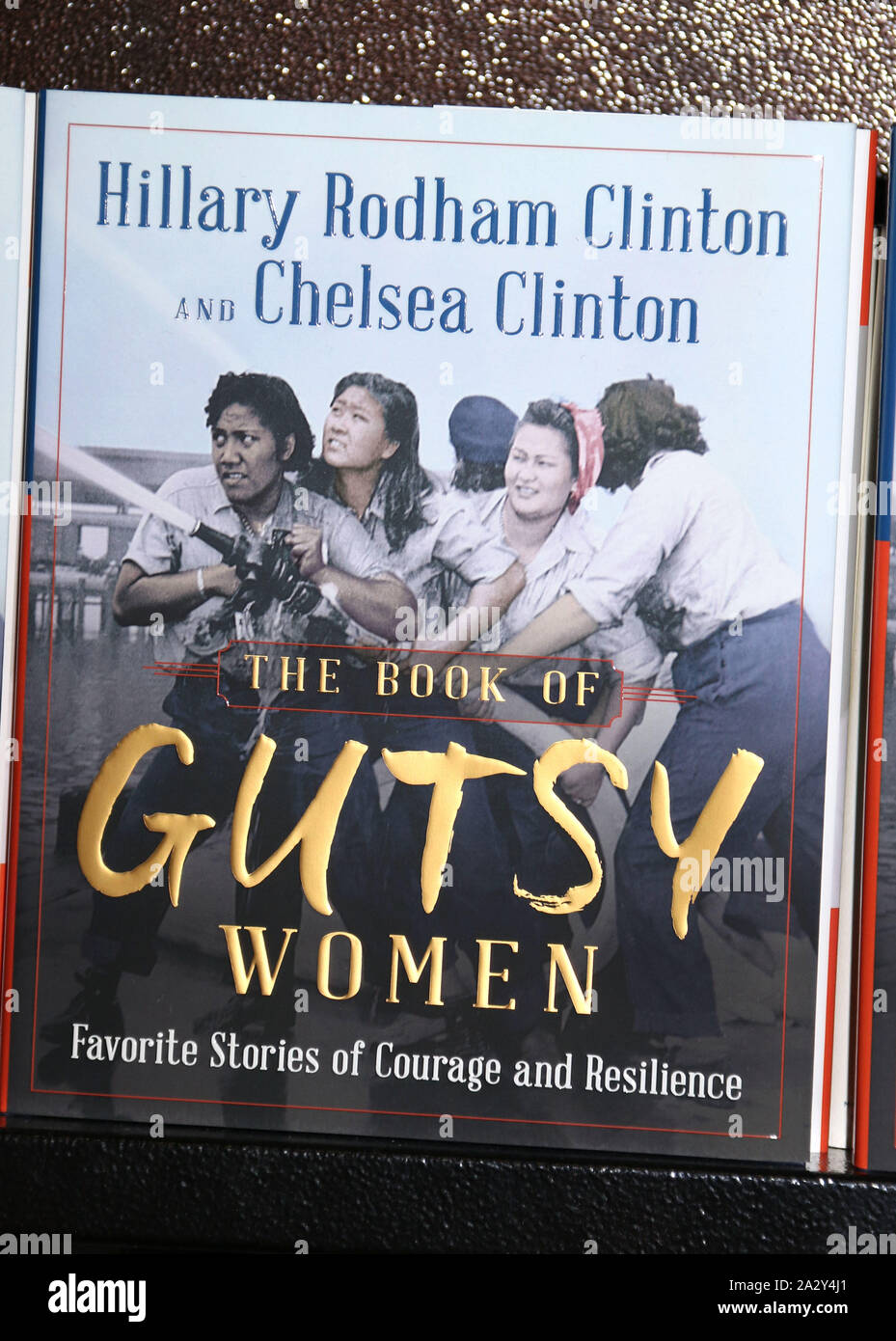 New York, New York, USA. 3rd Oct, 2019. A book display of HILLARY ...