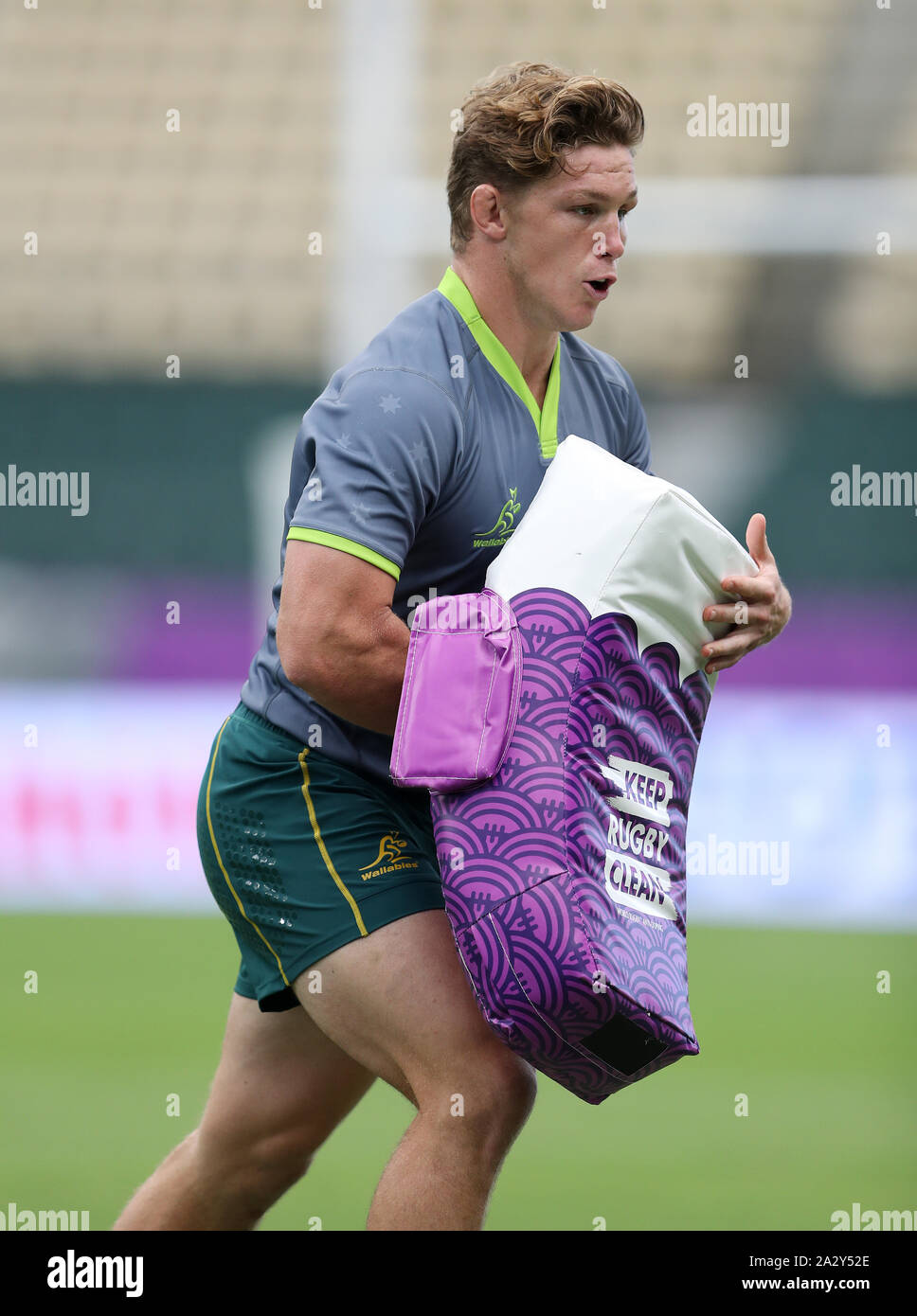 Captain Michael Hooper During Australias Captains Run At Oita Stadium
