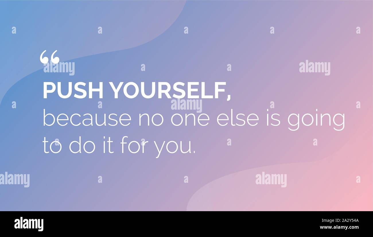 Push Yourself Stock Vector Images - Alamy