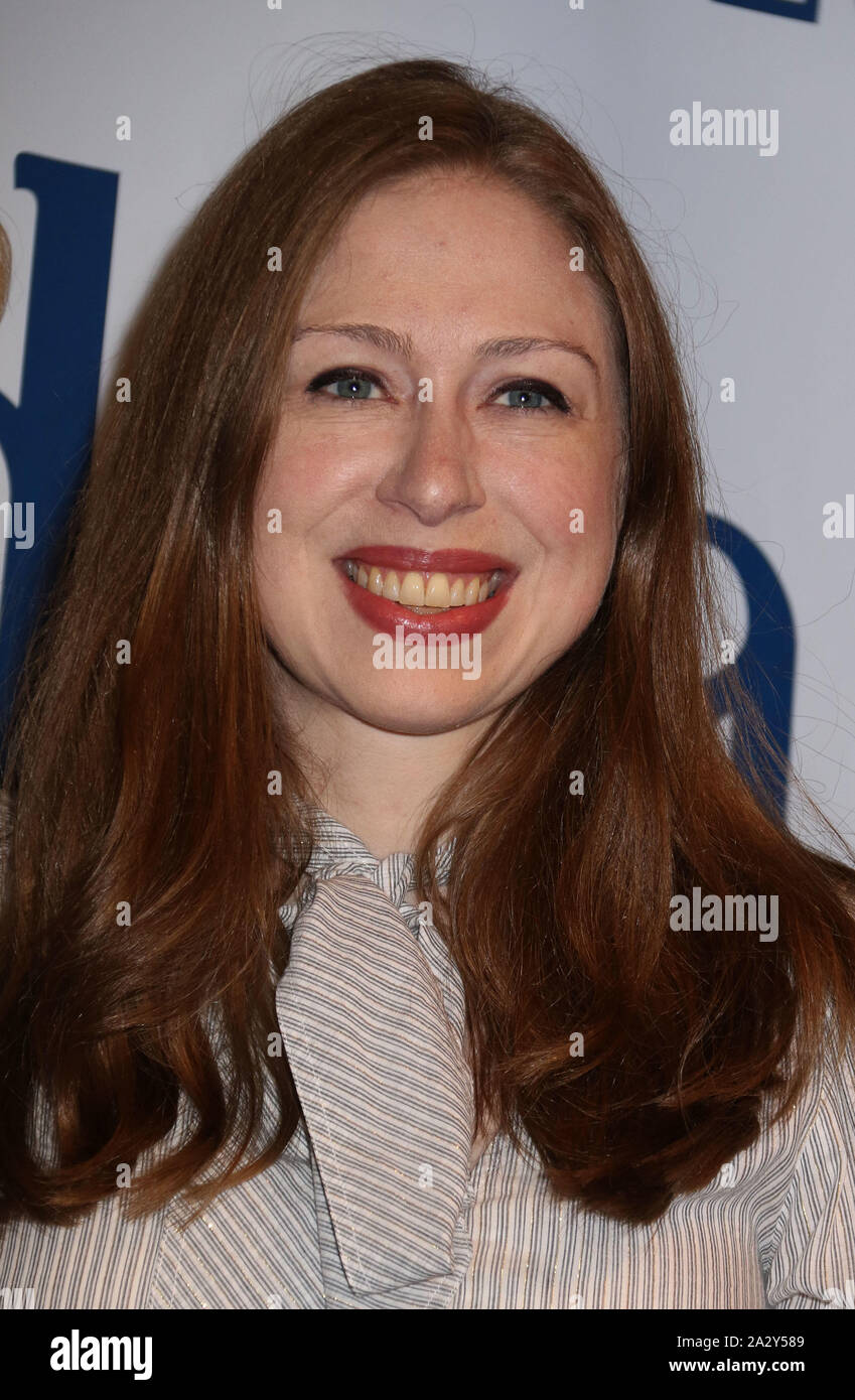 New York, New York, USA. 3rd Oct, 2019. CHELSEA CLINTON attends the ...