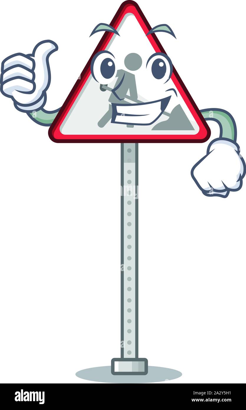 Thumbs up road sign Stock Vector Images - Alamy