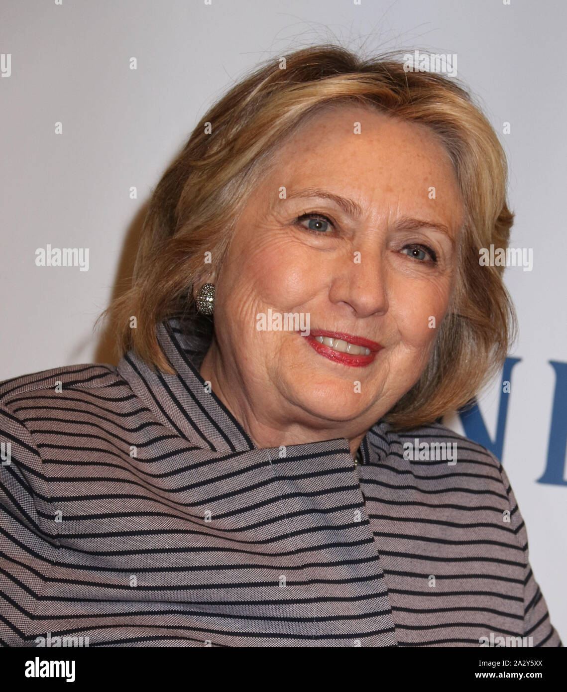New York, New York, USA. 3rd Oct, 2019. HILLARY RODHAM CLINTON attends ...