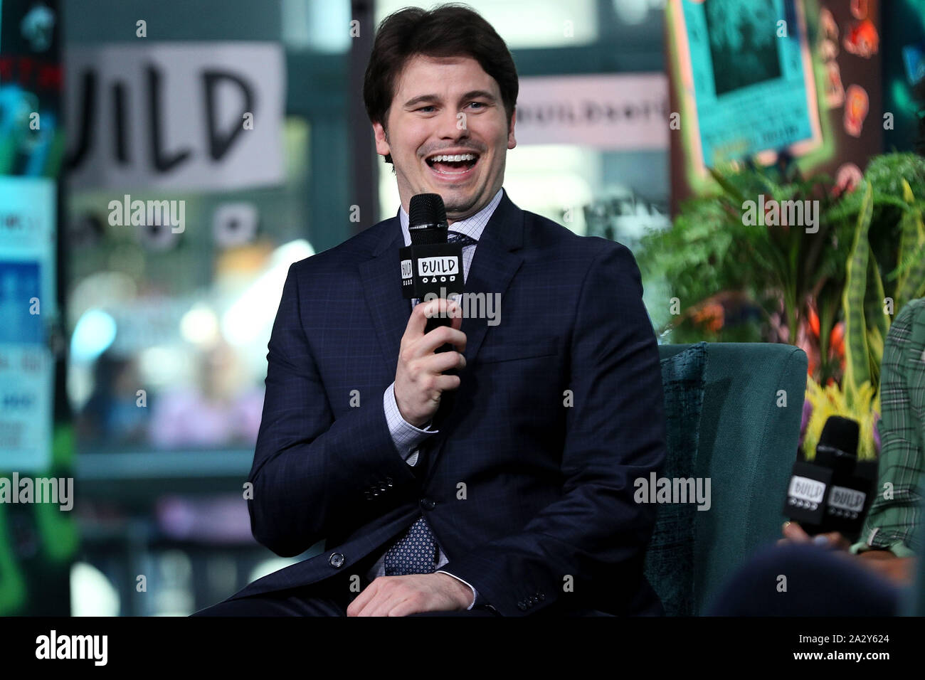 New York, USA. 2 October, 2019. Jason Ritter at the BUILD Speaker ...
