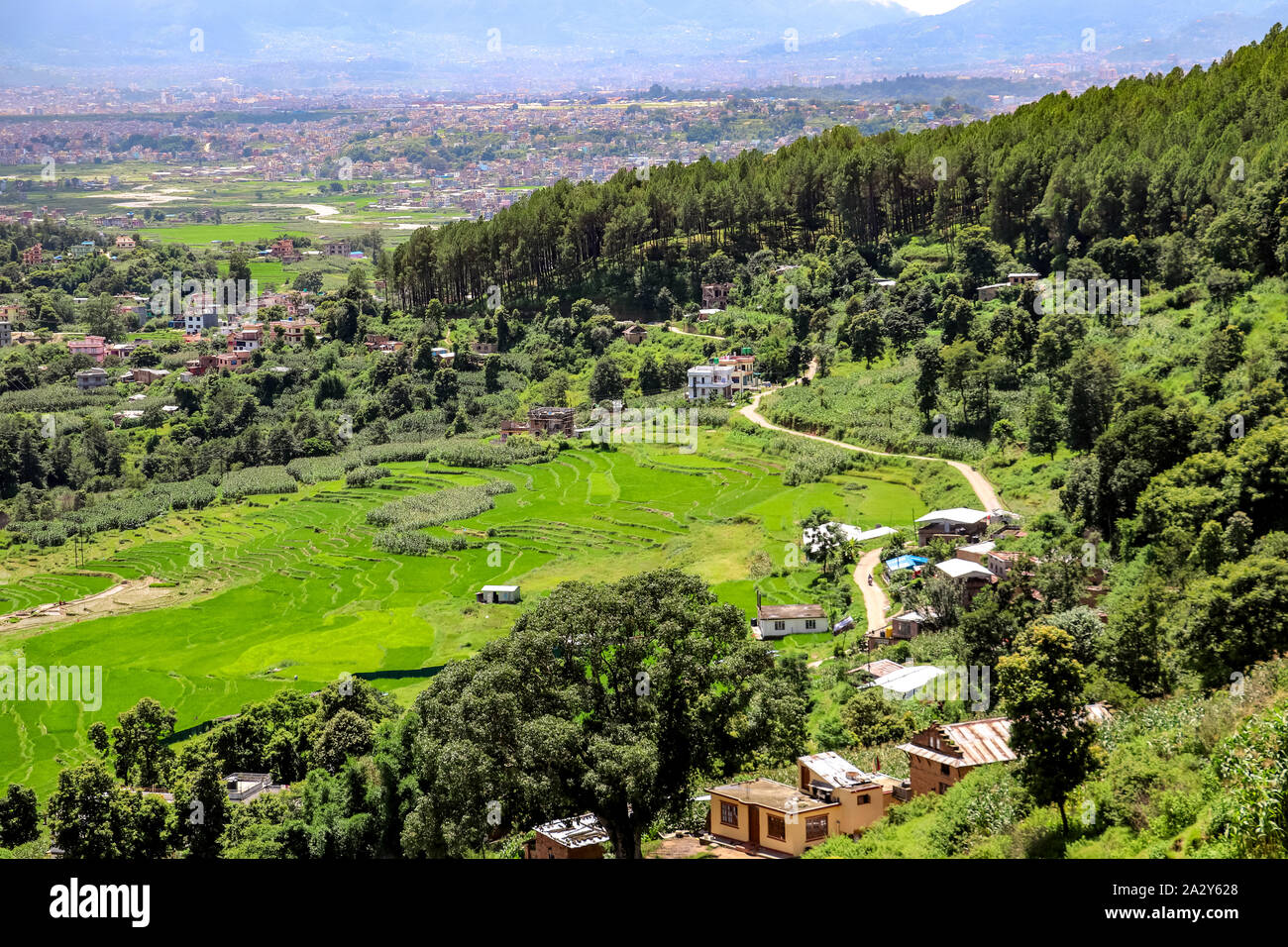 Beautiful greenery landscape nepal hi-res stock photography and images ...
