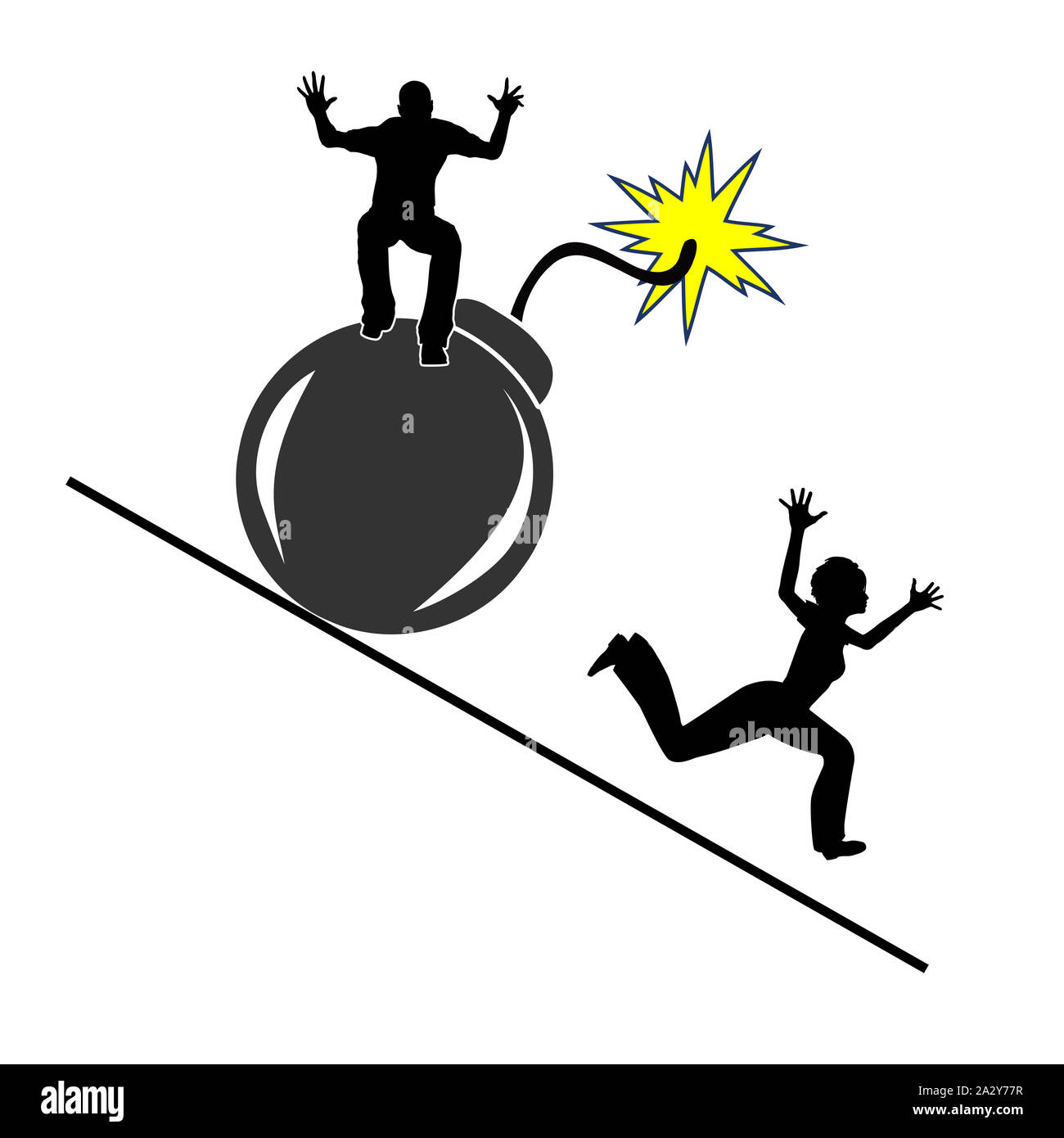 Winning the battle but losing the war. Wife and husband fight and both ...