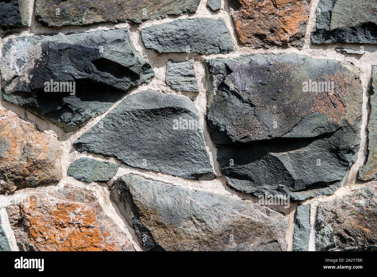 Natural stones grouted Stock Photo - Alamy