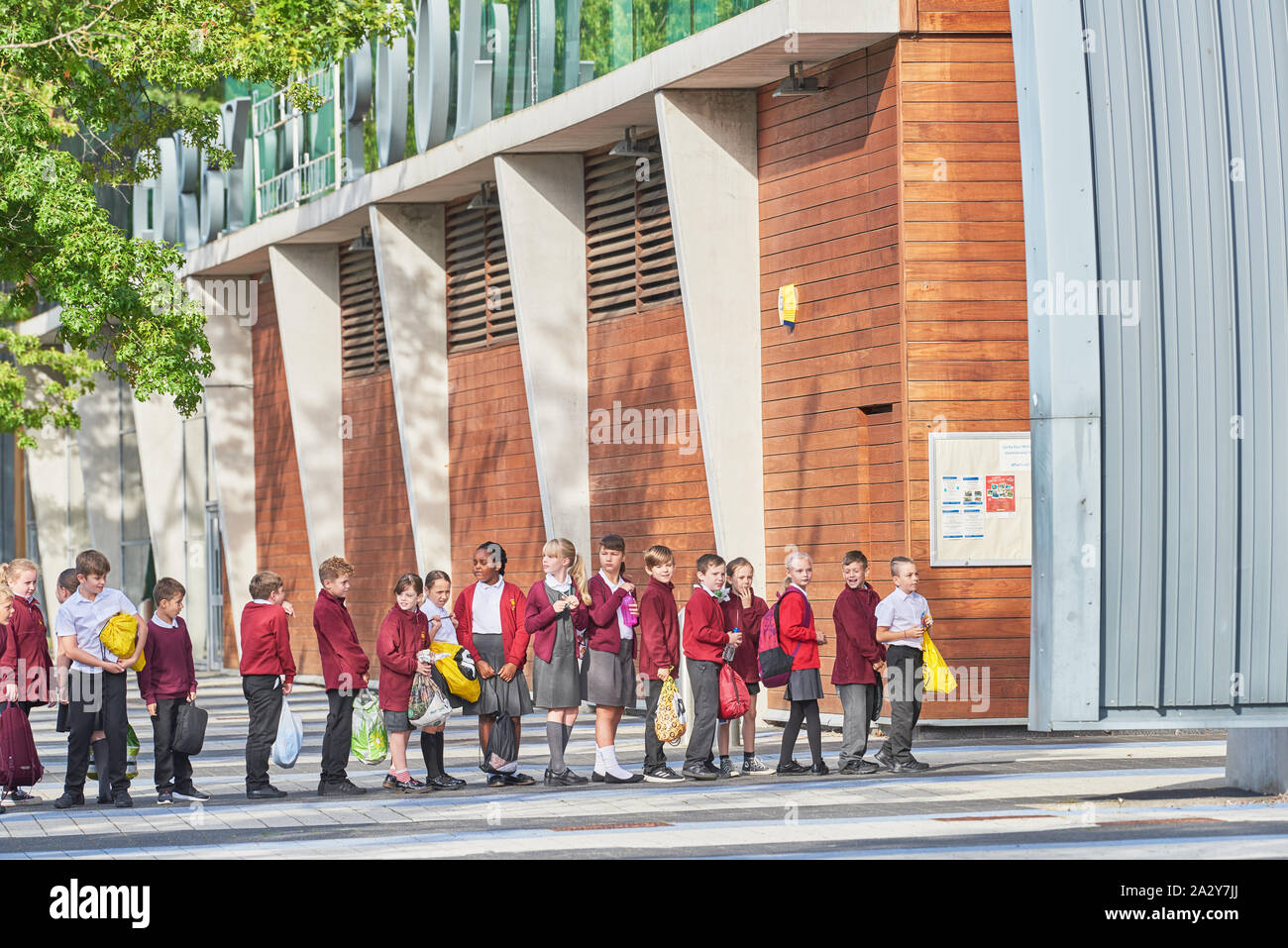 Children Queue For School High Resolution Stock Photography and Images ...