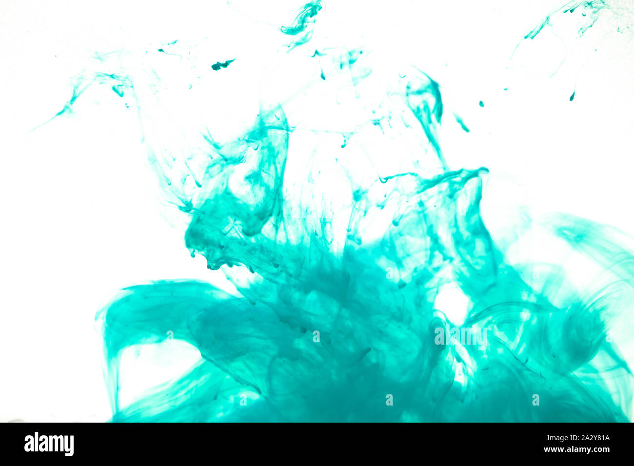 Ink In Water Colorful paint Drop Mixing In Water, Dynamic Liquid ...