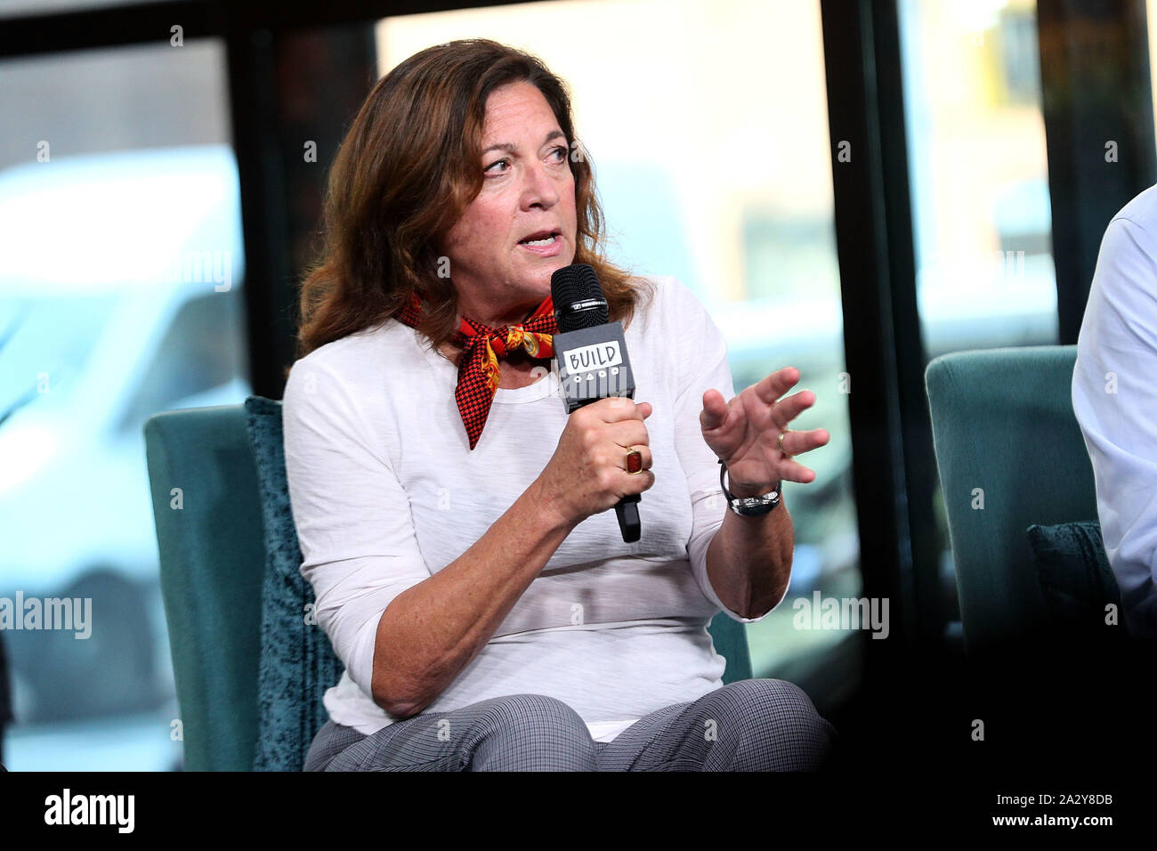 New York, USA. 2 October, 2019. Caryn Mandabach at the BUILD Speaker ...