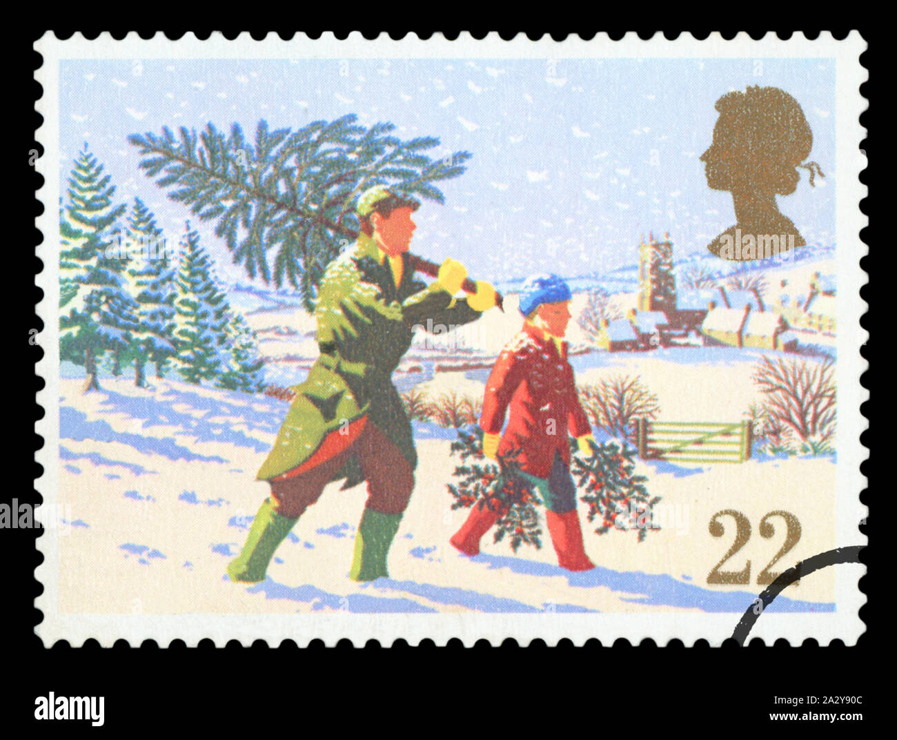 UNITED KINGDOM - CIRCA 1990: A stamp printed in the United Kingdom ...