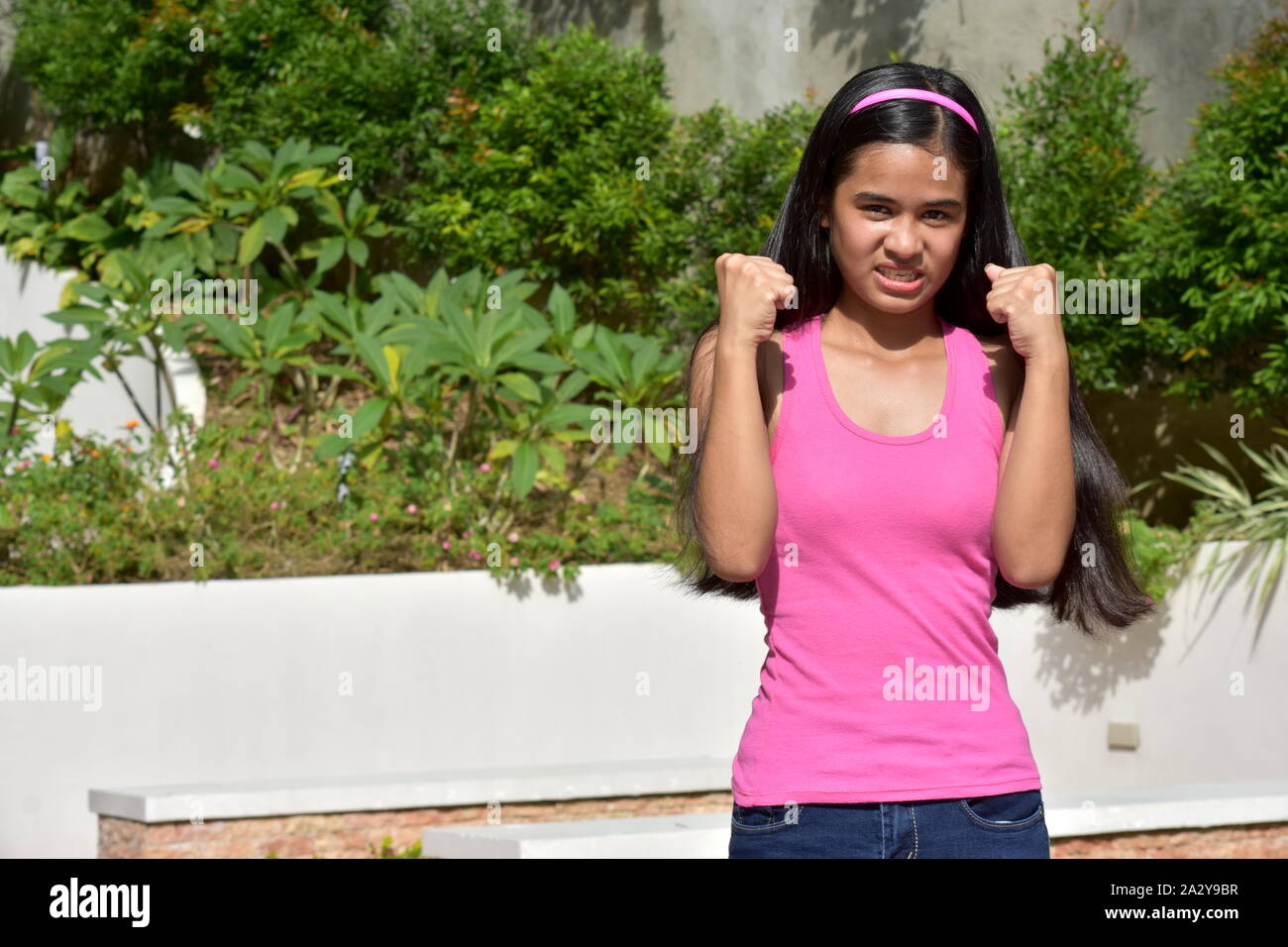 Kid girl mad hi-res stock photography and images - Alamy