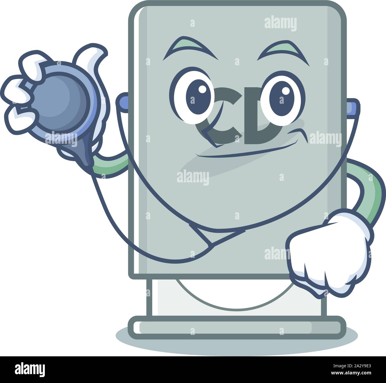 Doctor rom drive mascot isolated with cartoon Stock Vector Image & Art ...