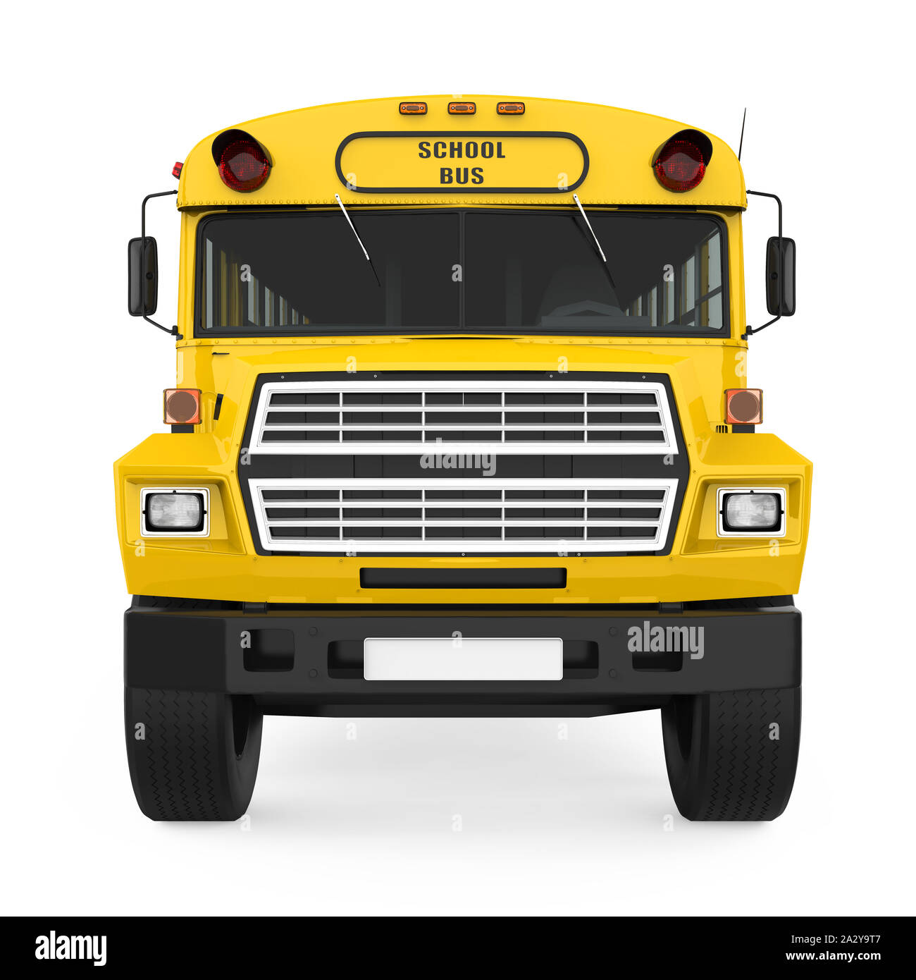 School Bus Isolated Stock Photo - Alamy