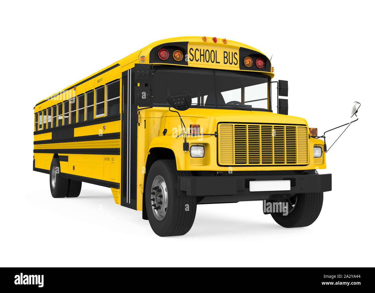 School Bus Isolated Stock Photo - Alamy