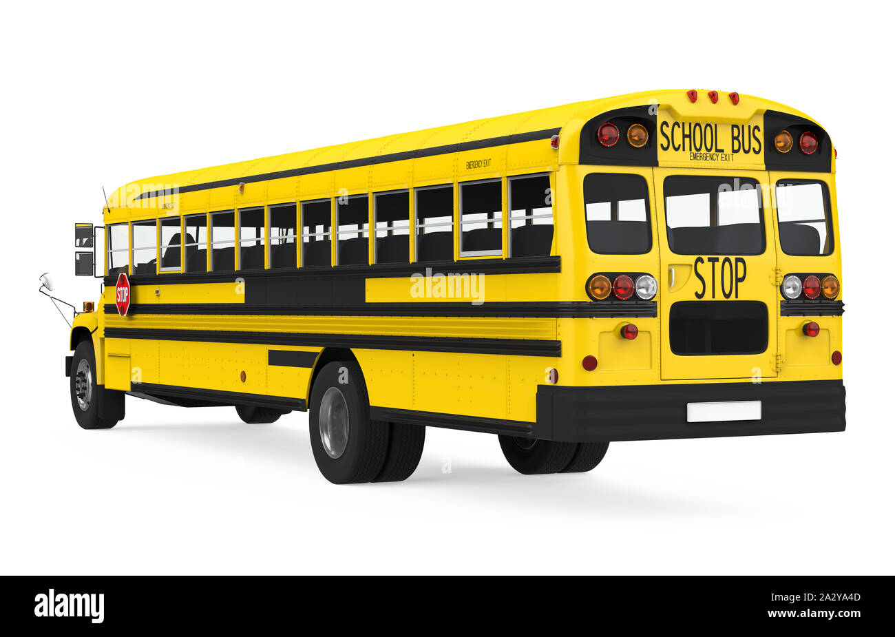 School Bus Isolated Stock Photo - Alamy