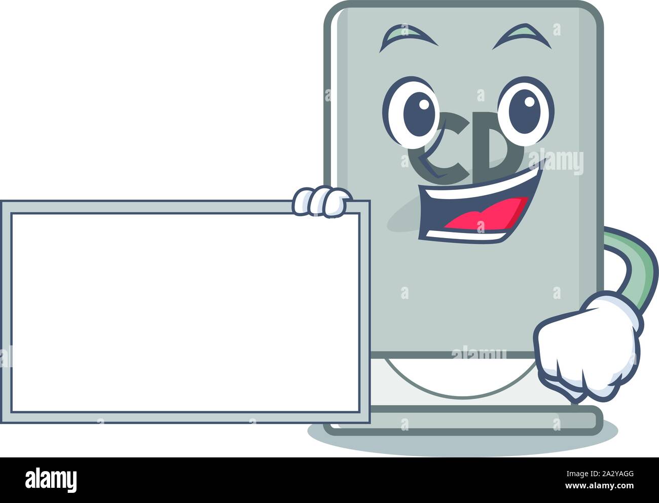 With board rom drive mascot isolated with cartoon Stock Vector Image ...