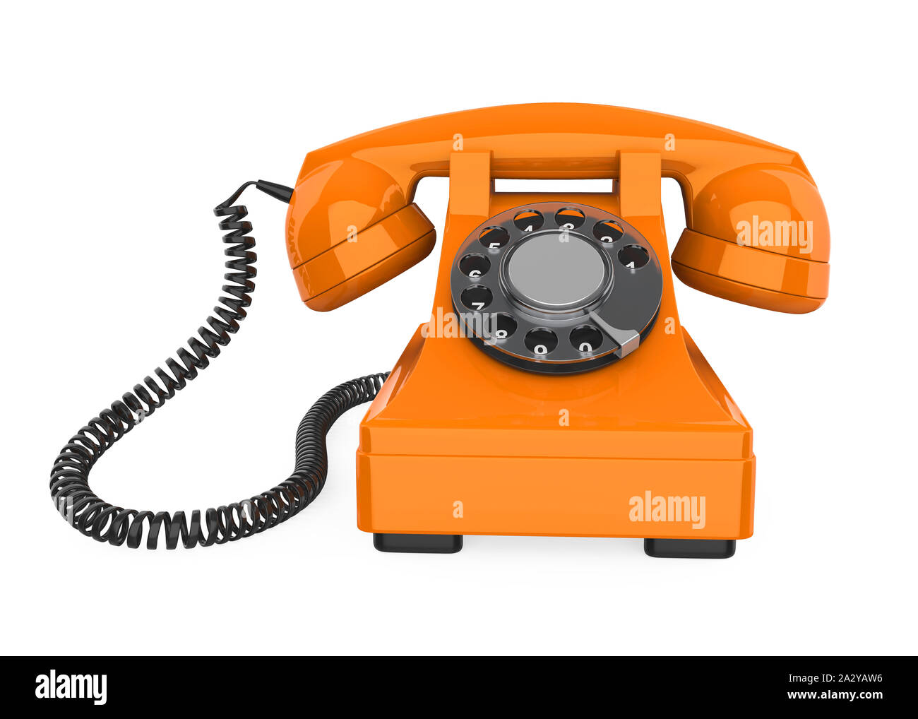 Vintage Telephone Isolated Stock Photo - Alamy