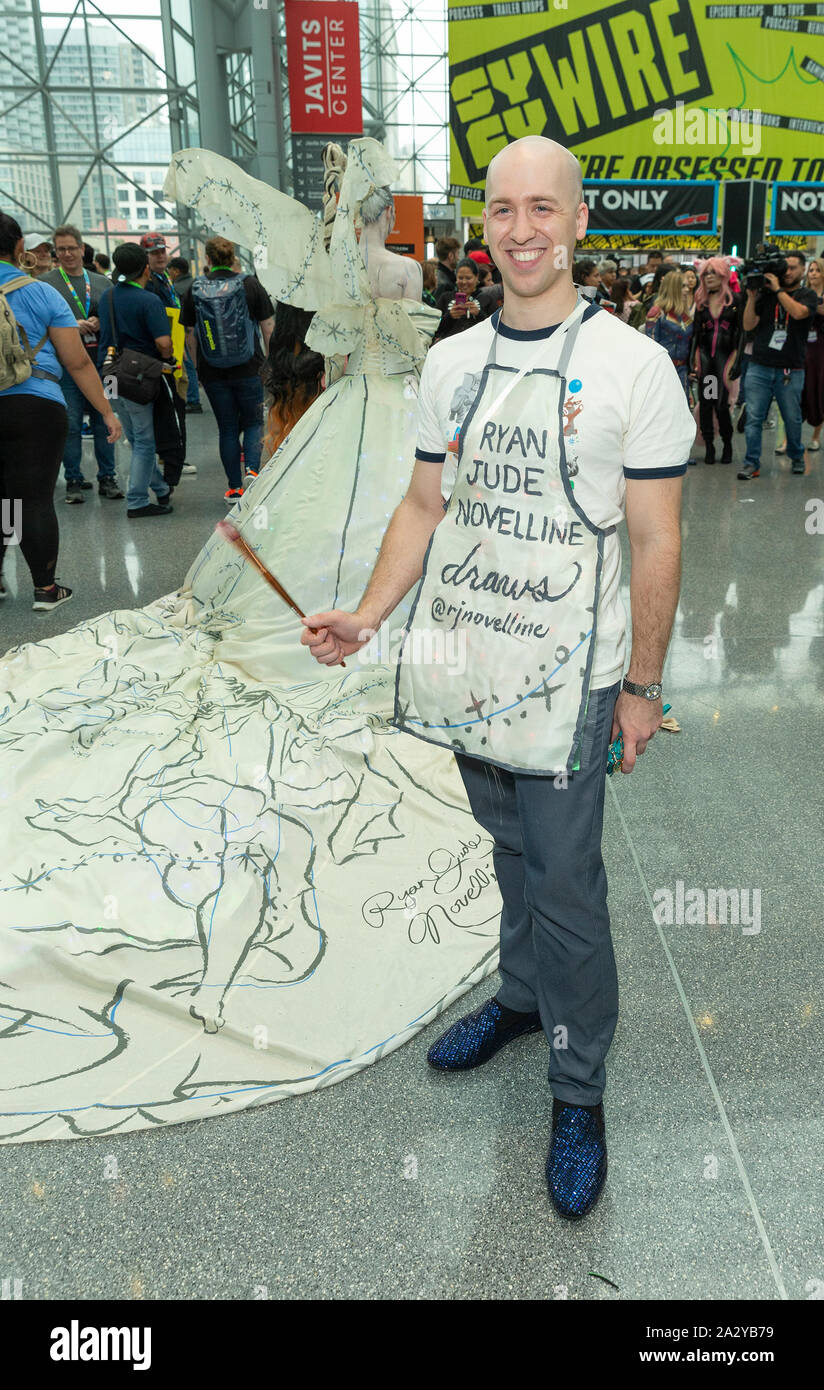 New York, United States. 03rd Oct, 2019. Artist Ryan Jude Novelline ...