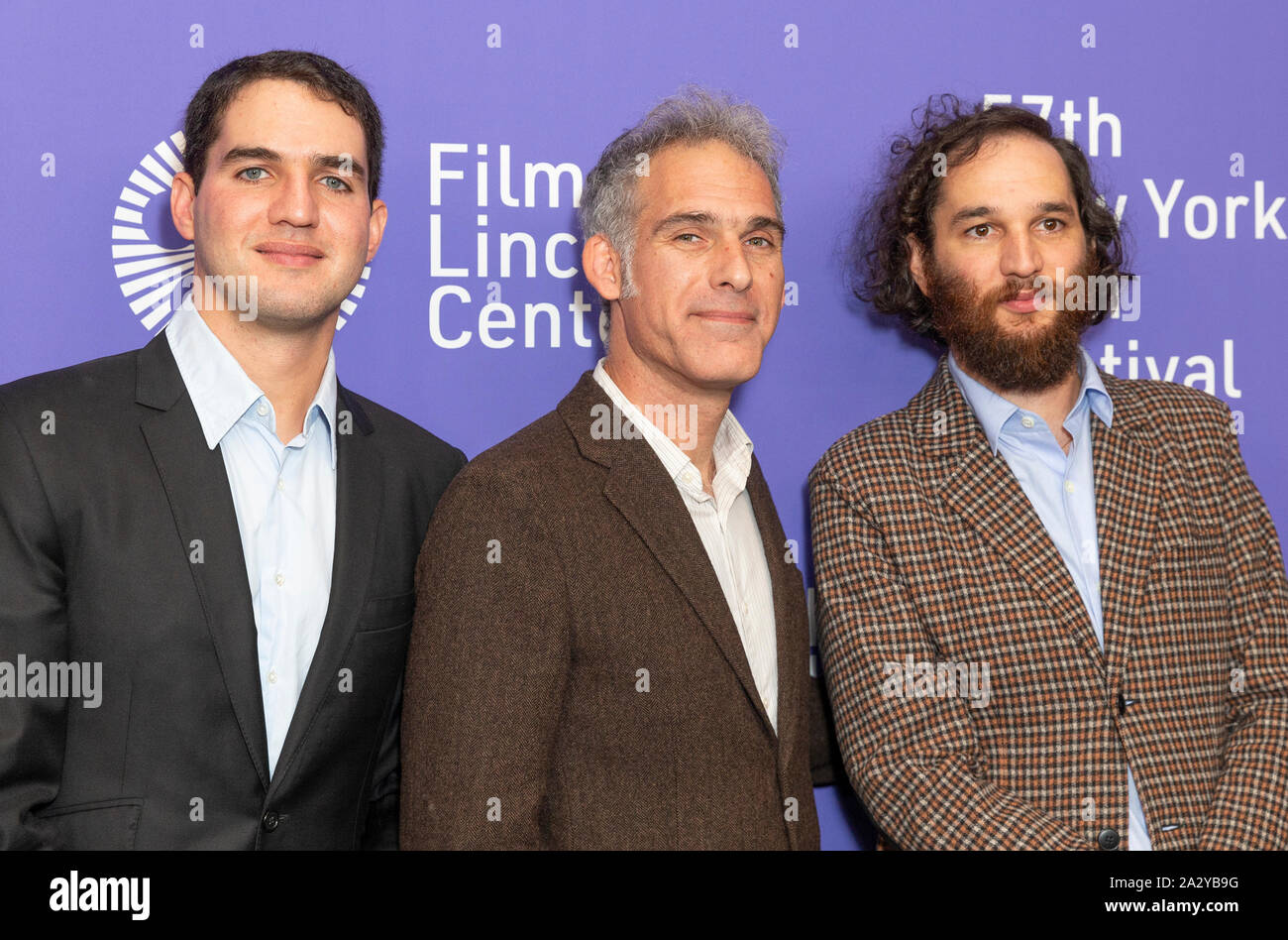 New York, United States. 03rd Oct, 2019. Benny Safdie, Ronnie Bronstein ...