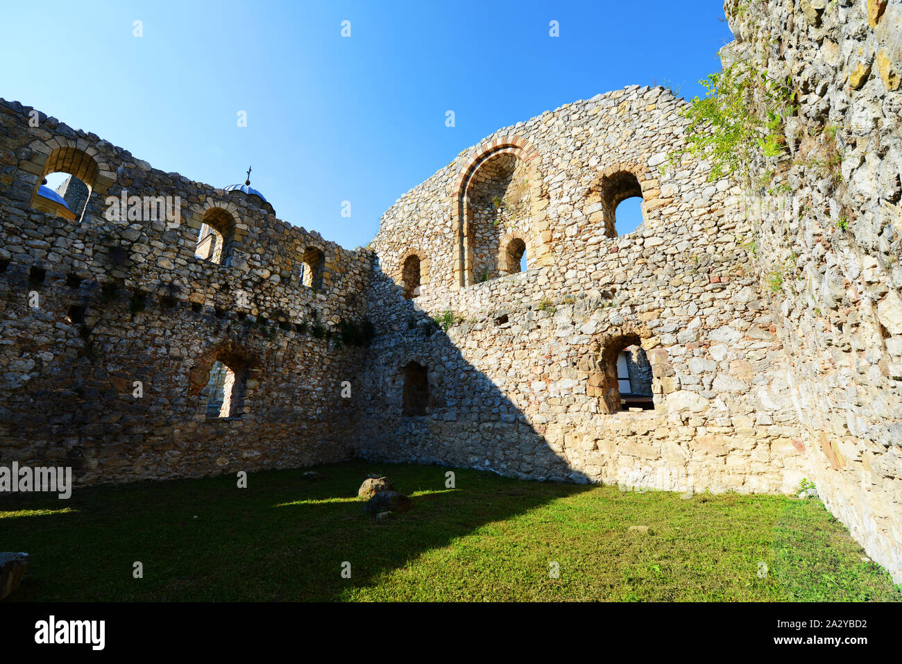 The fortified Manasija monastery in Serbia Stock Photo - Alamy