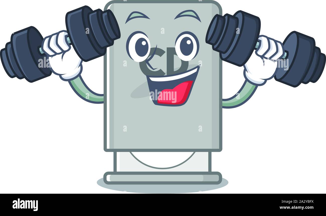 Fitness rom drive mascot isolated with cartoon Stock Vector Image & Art ...