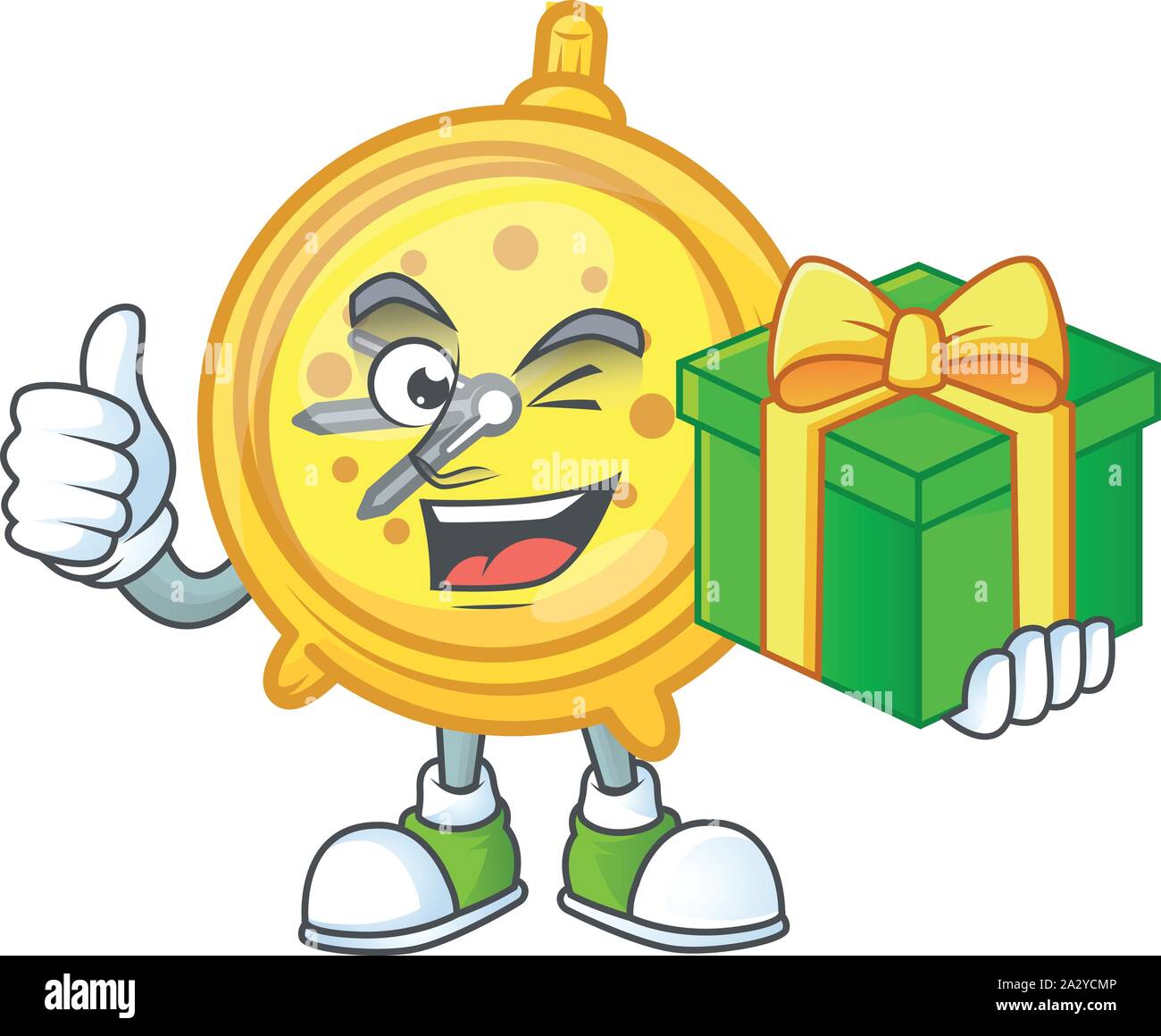 Clock speaker character cartoon hi-res stock photography and images - Alamy