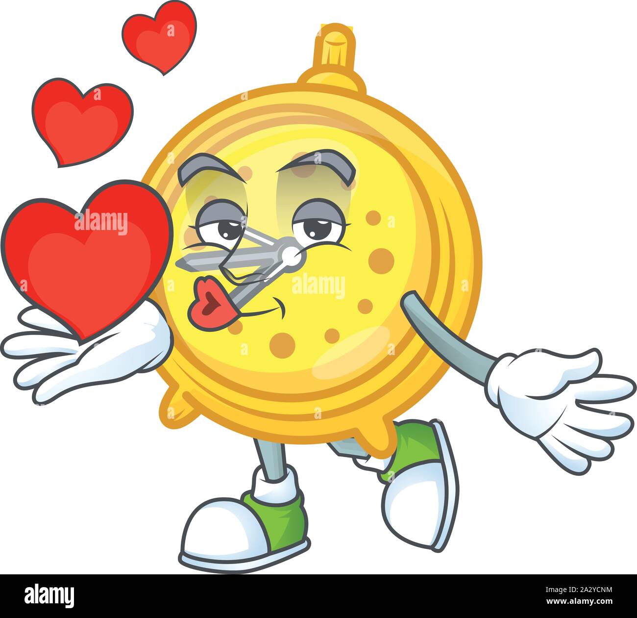 Clock speaker character cartoon hi-res stock photography and images - Alamy
