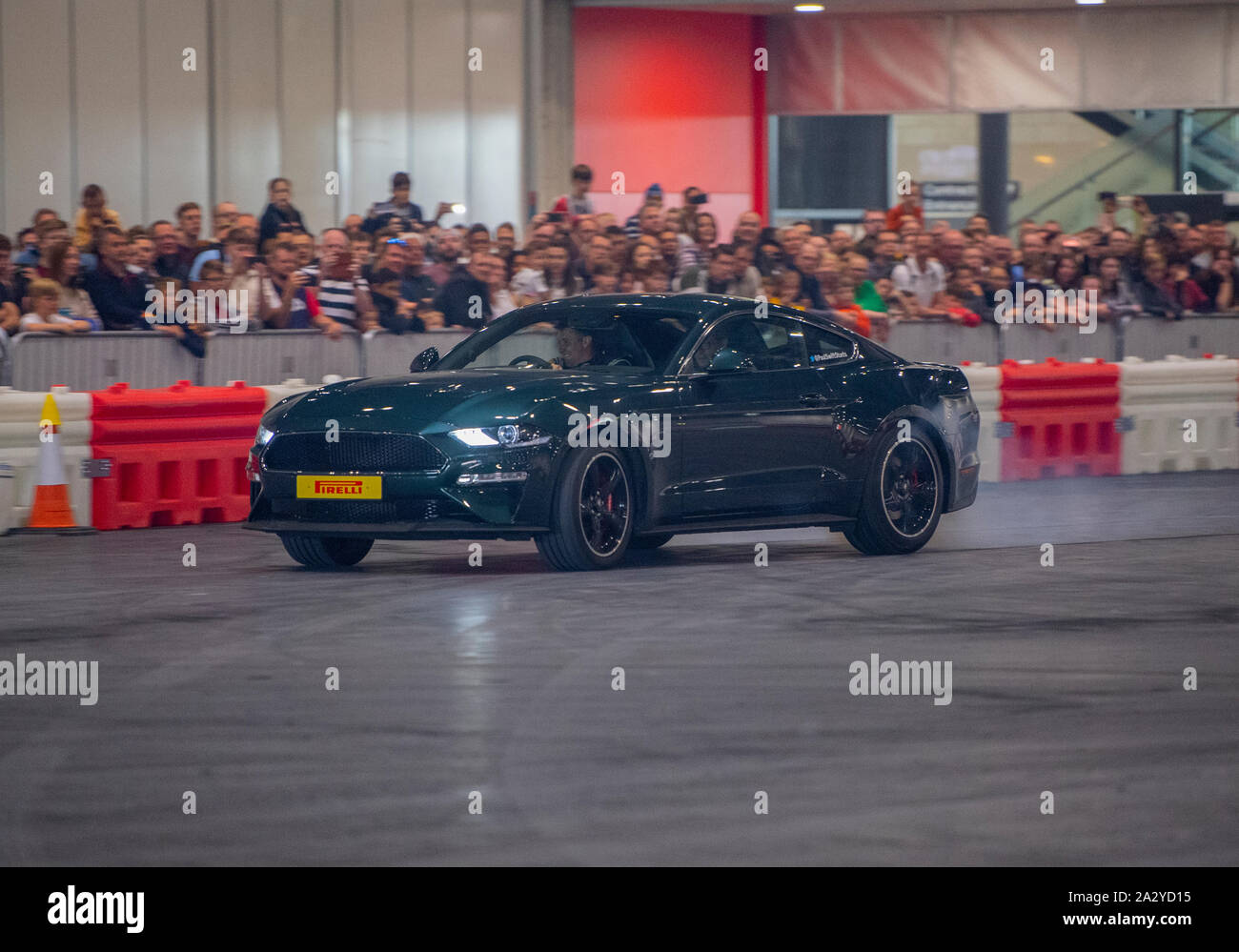 Paul Swift stunt driver, MC'd by Tiff Needell at London Motor Show May ...