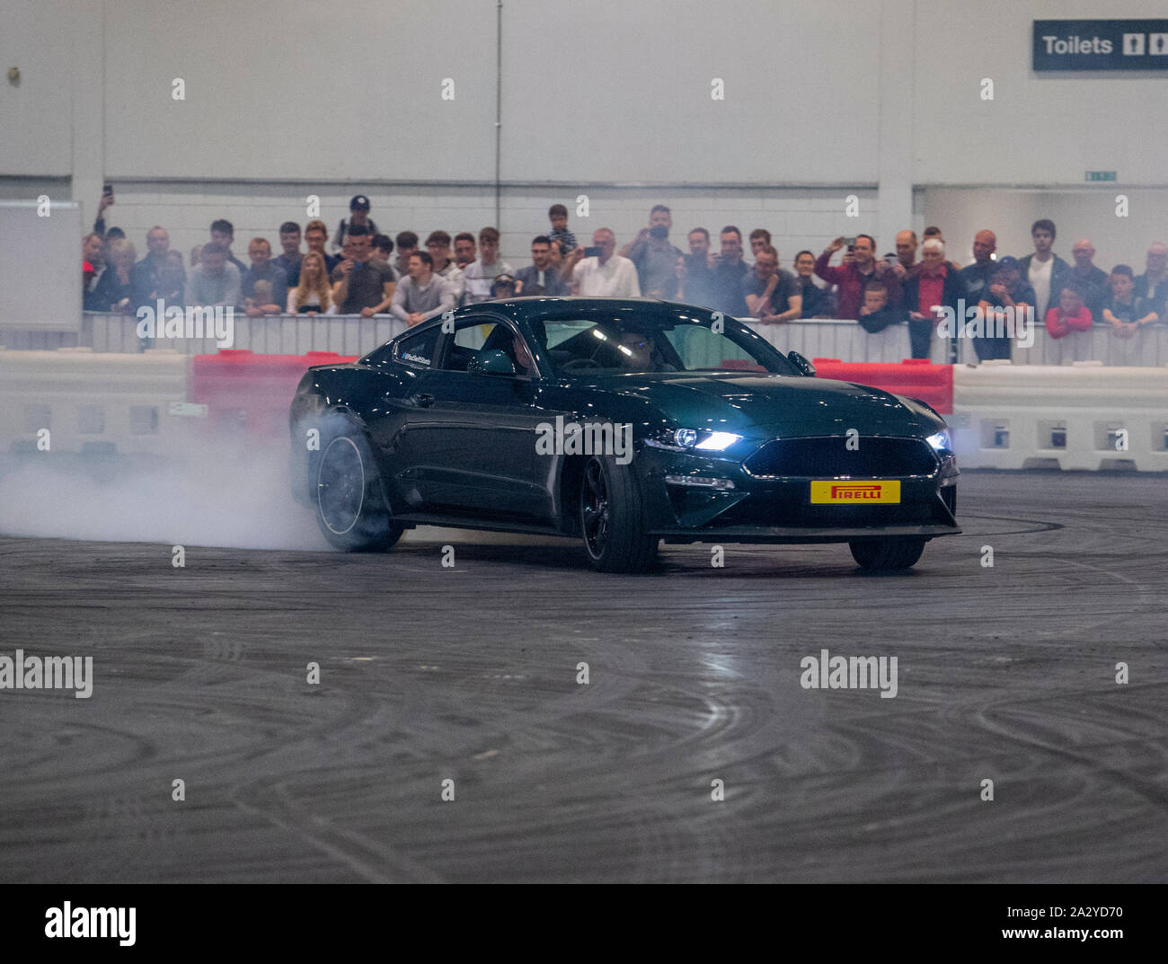 Paul Swift stunt driver, MC'd by Tiff Needell at London Motor Show May ...