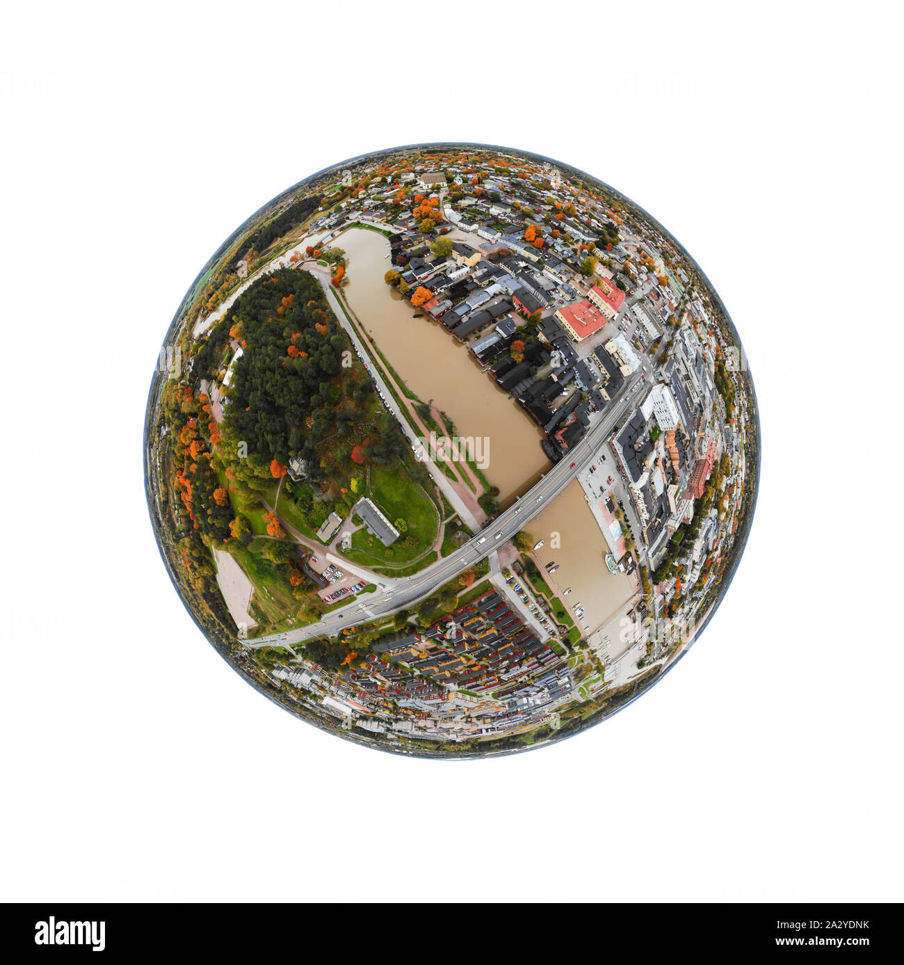 Beautiful panorama landscape river 360 Cut Out Stock Images & Pictures ...