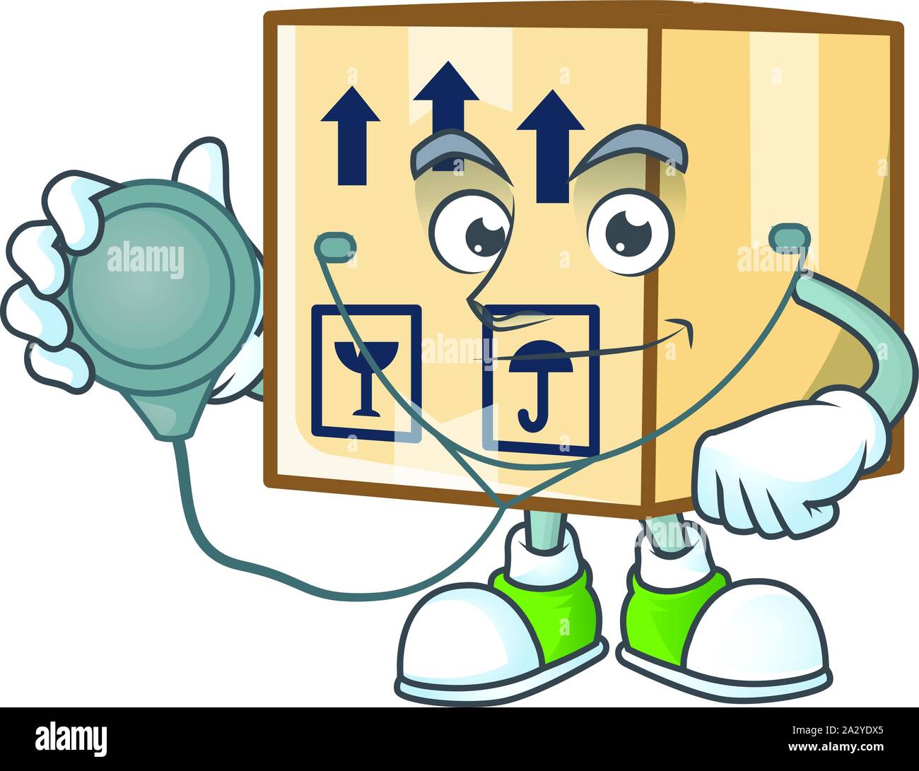 Doctor box cardboard close for goods packaging Stock Vector Image & Art ...