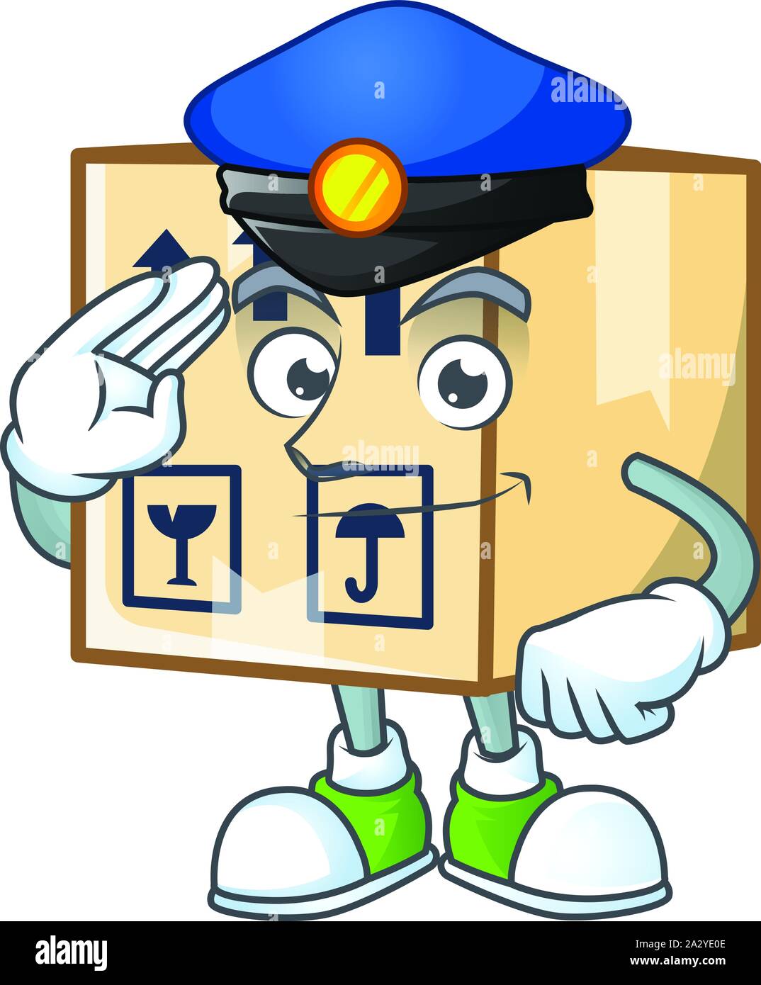 Cardboard policeman Stock Vector Images - Alamy