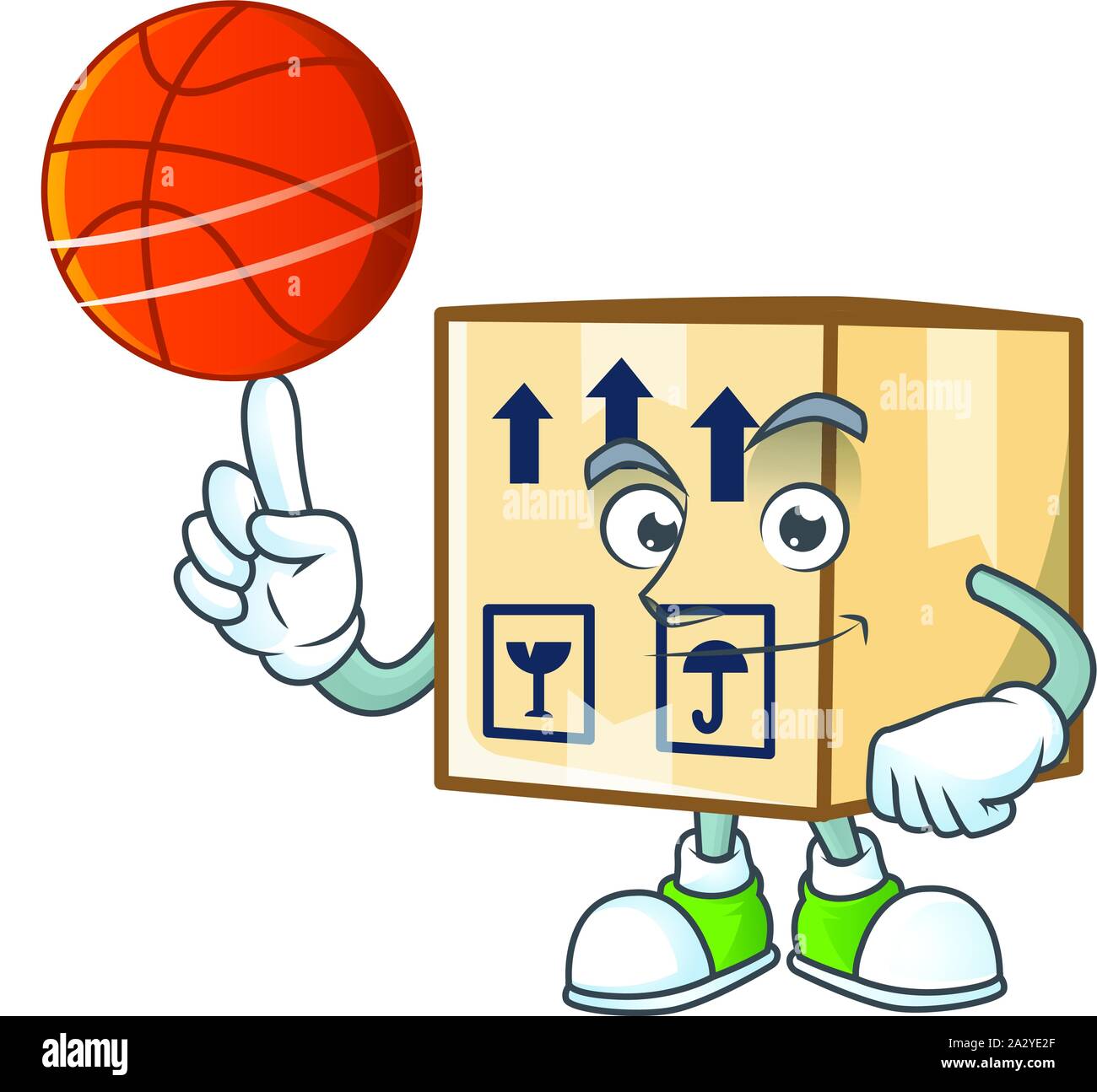 With basketball box cardboard close for goods packaging Stock Vector ...