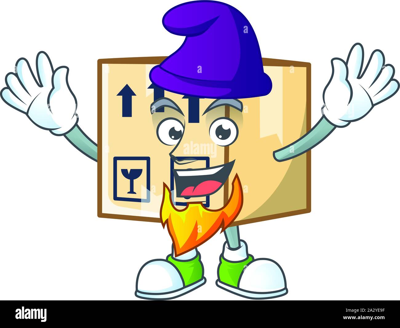 Elf box cardboard close for goods packaging Stock Vector Image & Art ...