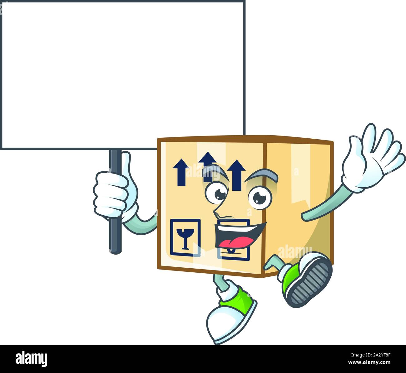 Bring board box cardboard close for goods packaging Stock Vector Image ...