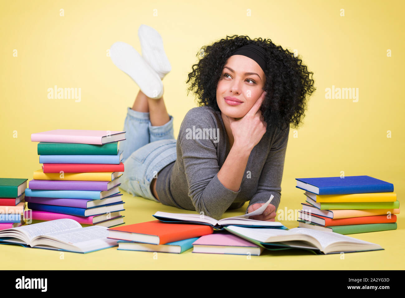 Books attractive hi-res stock photography and images - Alamy