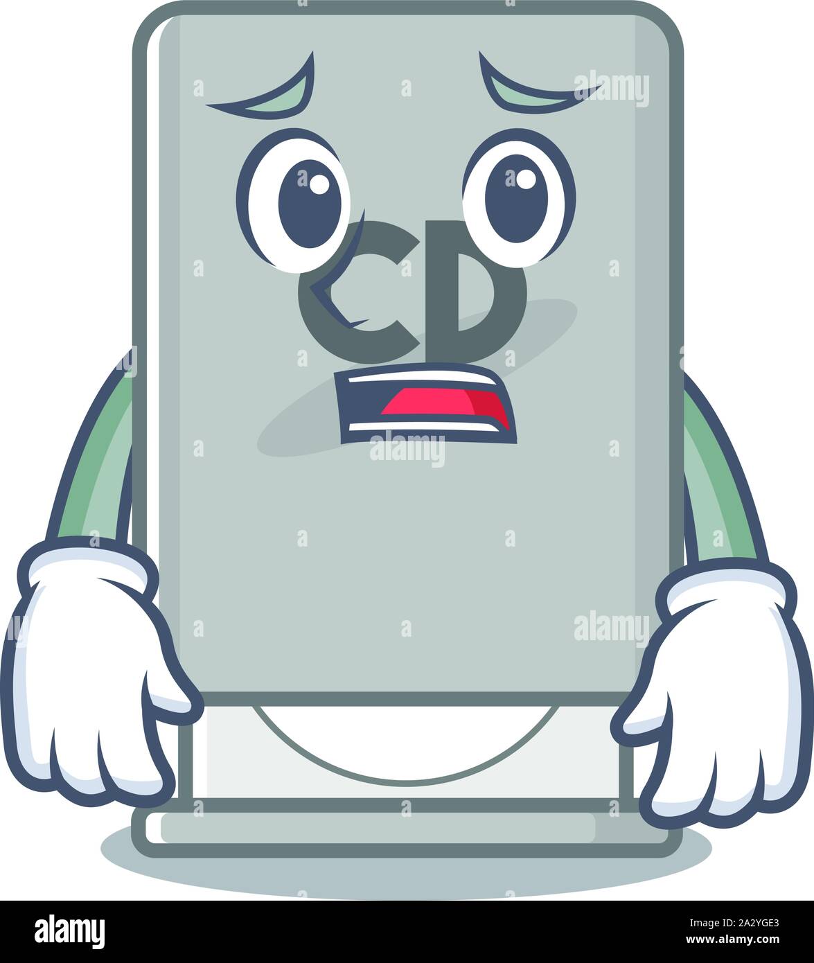 Afraid rom drive with the cartoon shape Stock Vector Image & Art - Alamy