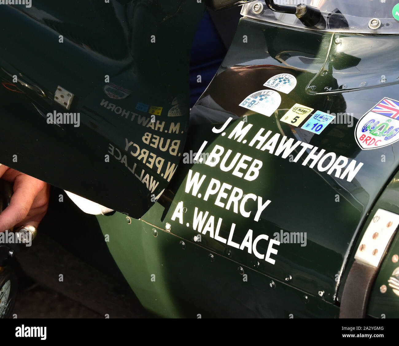 Names to reflect on, John Young, Jaguar D type, Long nose, Sussex ...