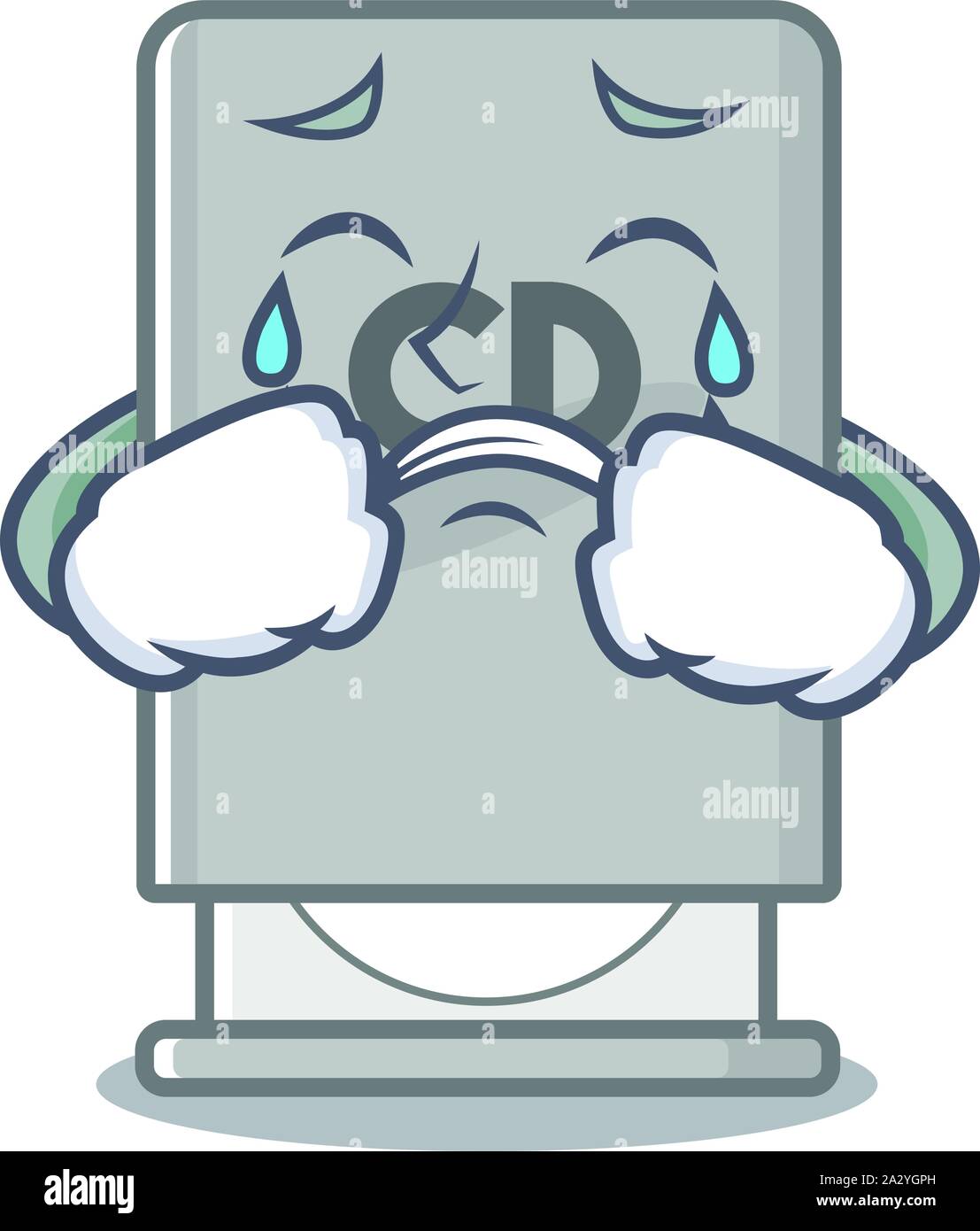 Crying rom drive with the cartoon shape Stock Vector Image & Art - Alamy