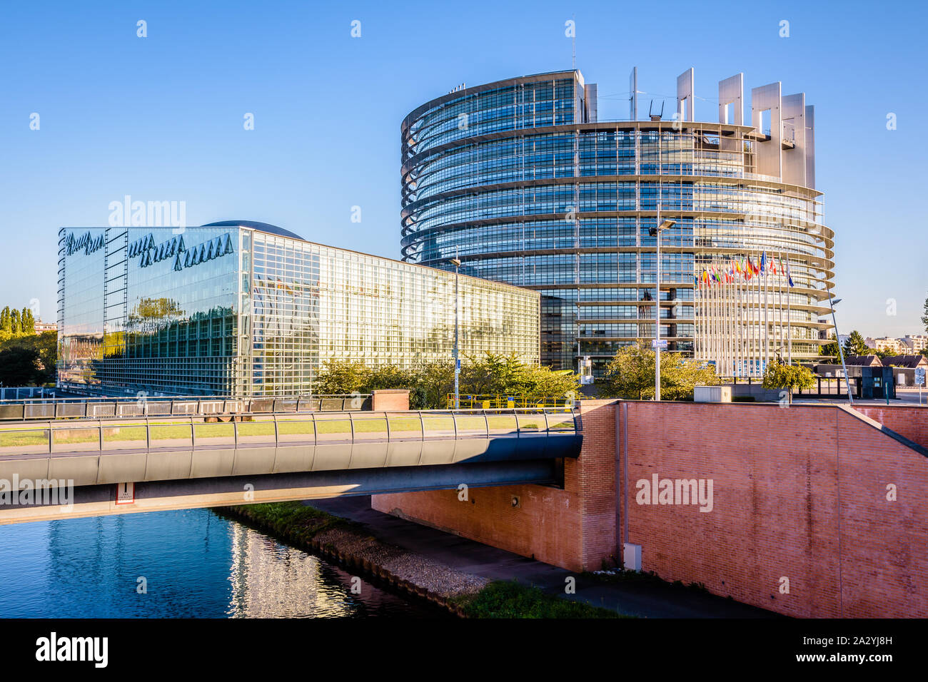 The Louise Weiss building, seat of the European Parliament, built in ...