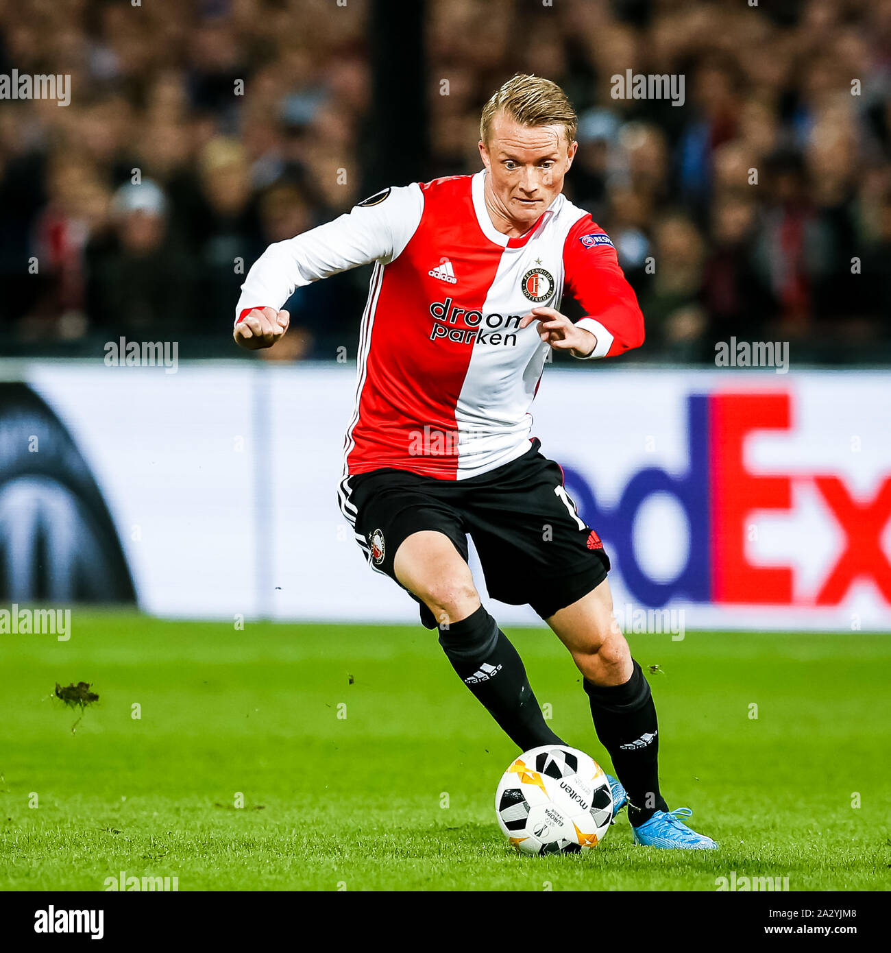 ROTTERDAM, Netherlands. 03rd Oct, 2019. Football, Europa League, Group ...