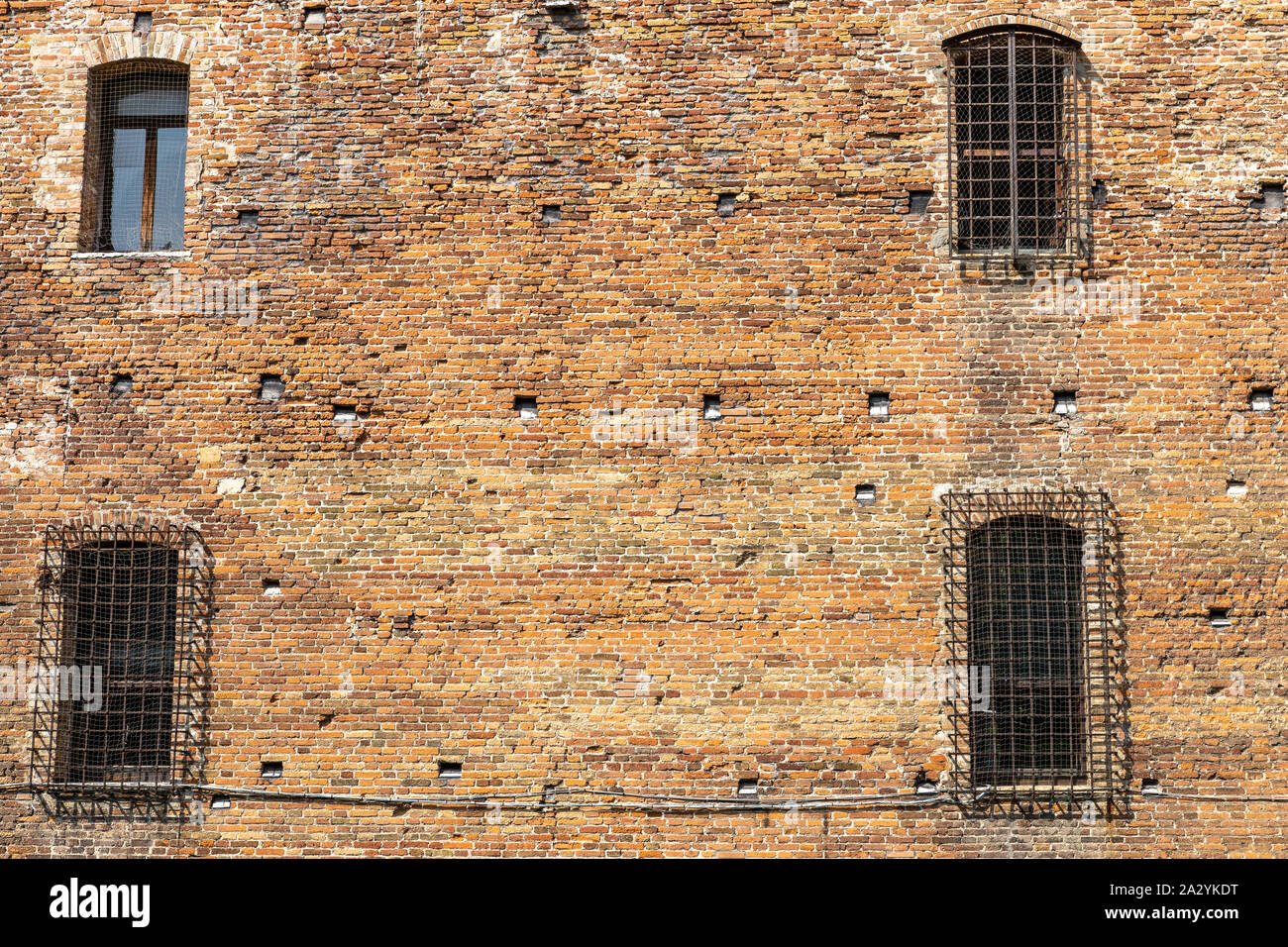 windows in the facades of ancient medieval houses Stock Photo - Alamy