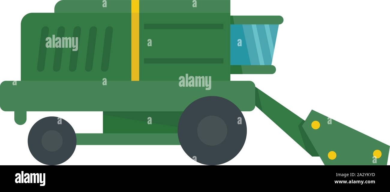 Harvester icon. Flat illustration of harvester vector icon for web ...