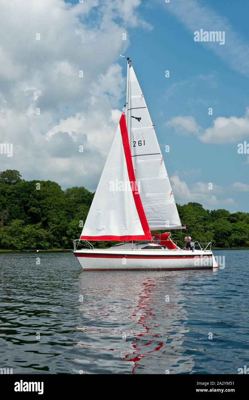 Sailing in the Lake District. Cumbria, England Stock Photo - Alamy