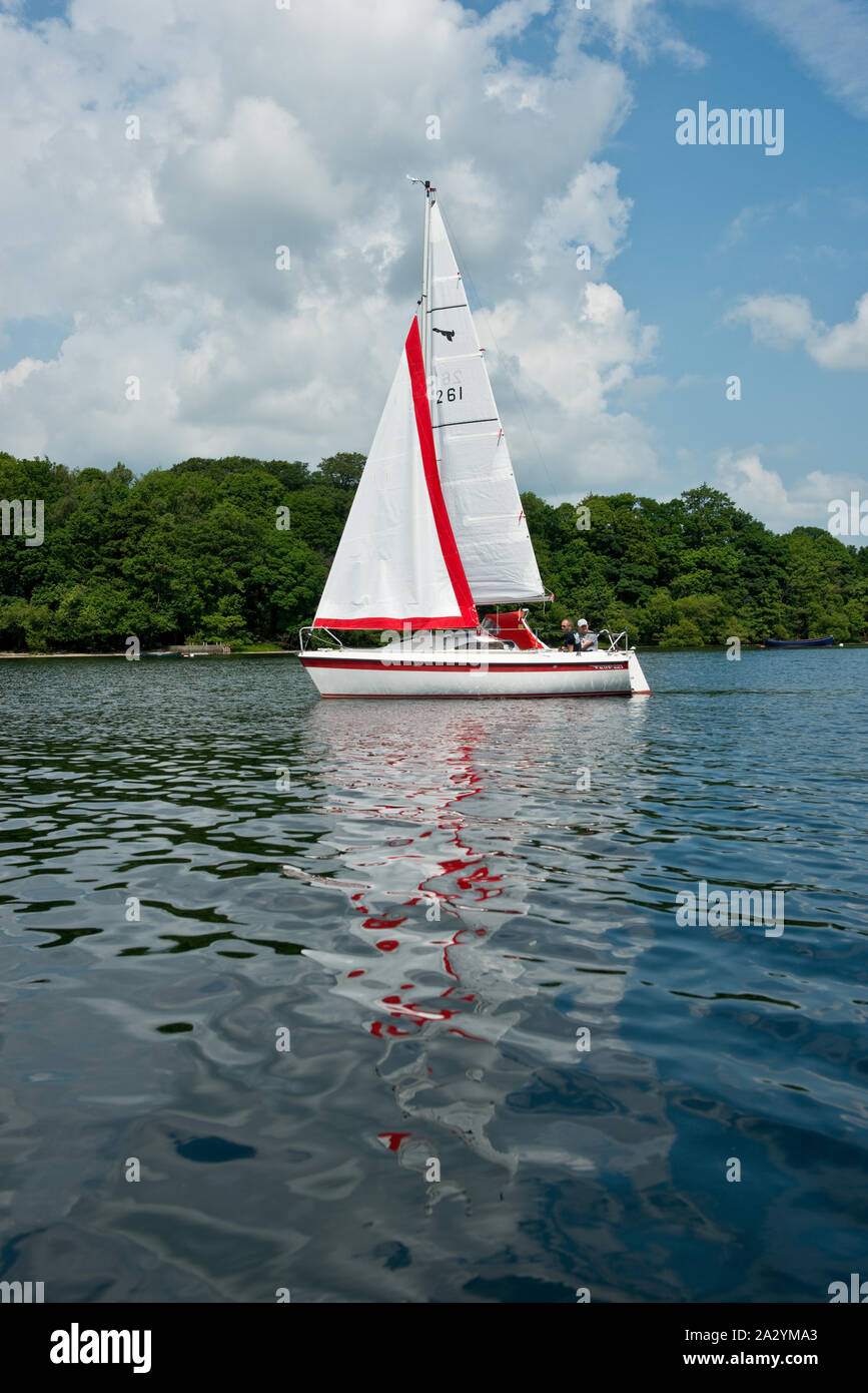 Sailing in the Lake District. Cumbria, England Stock Photo - Alamy