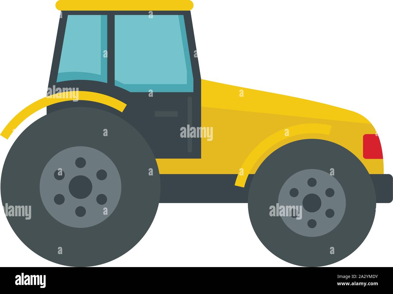 Modern tractor icon. Flat illustration of modern tractor vector icon ...