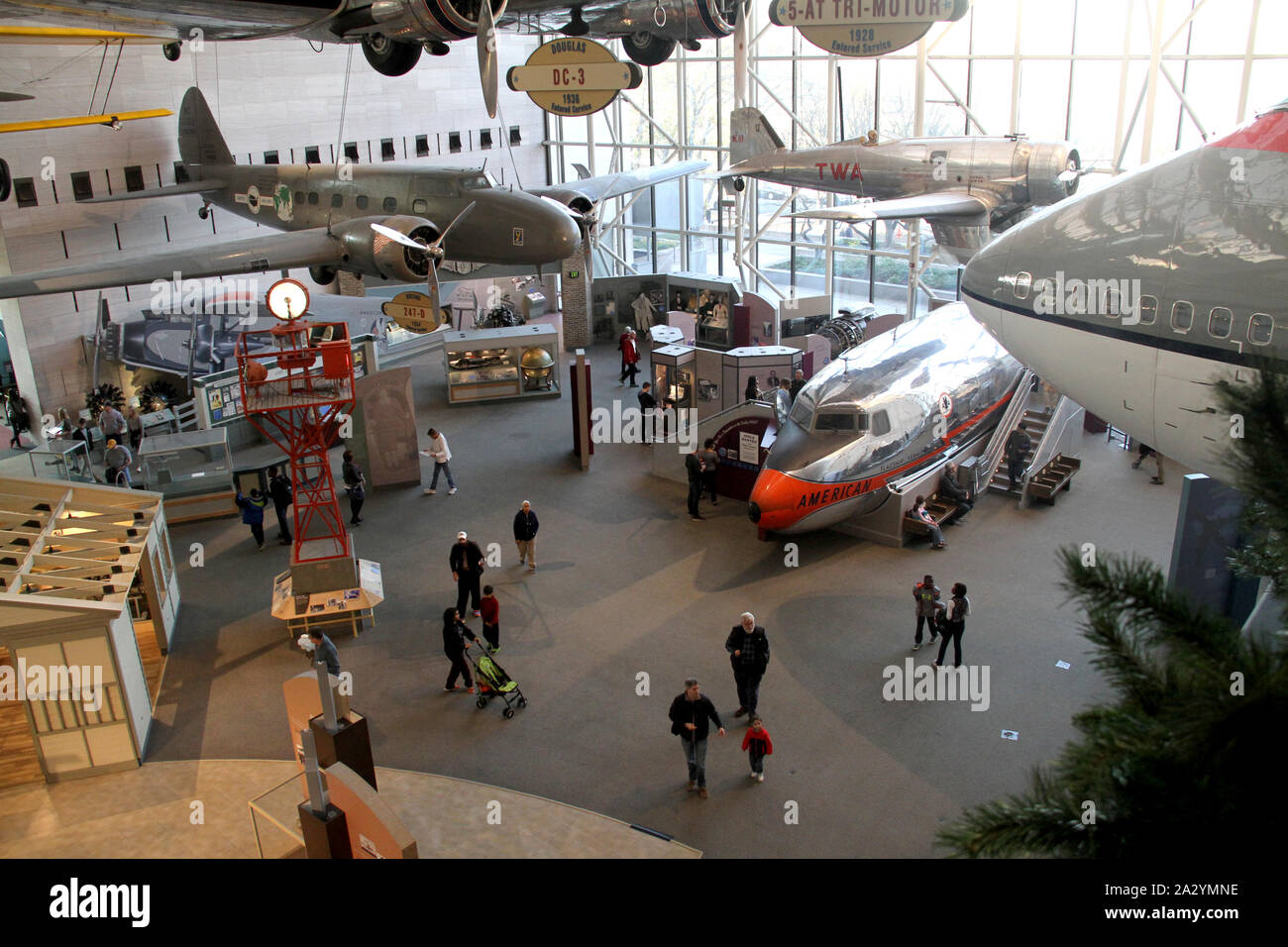 Aircraft displayed at he National Air and Space Museum in Washington DC ...