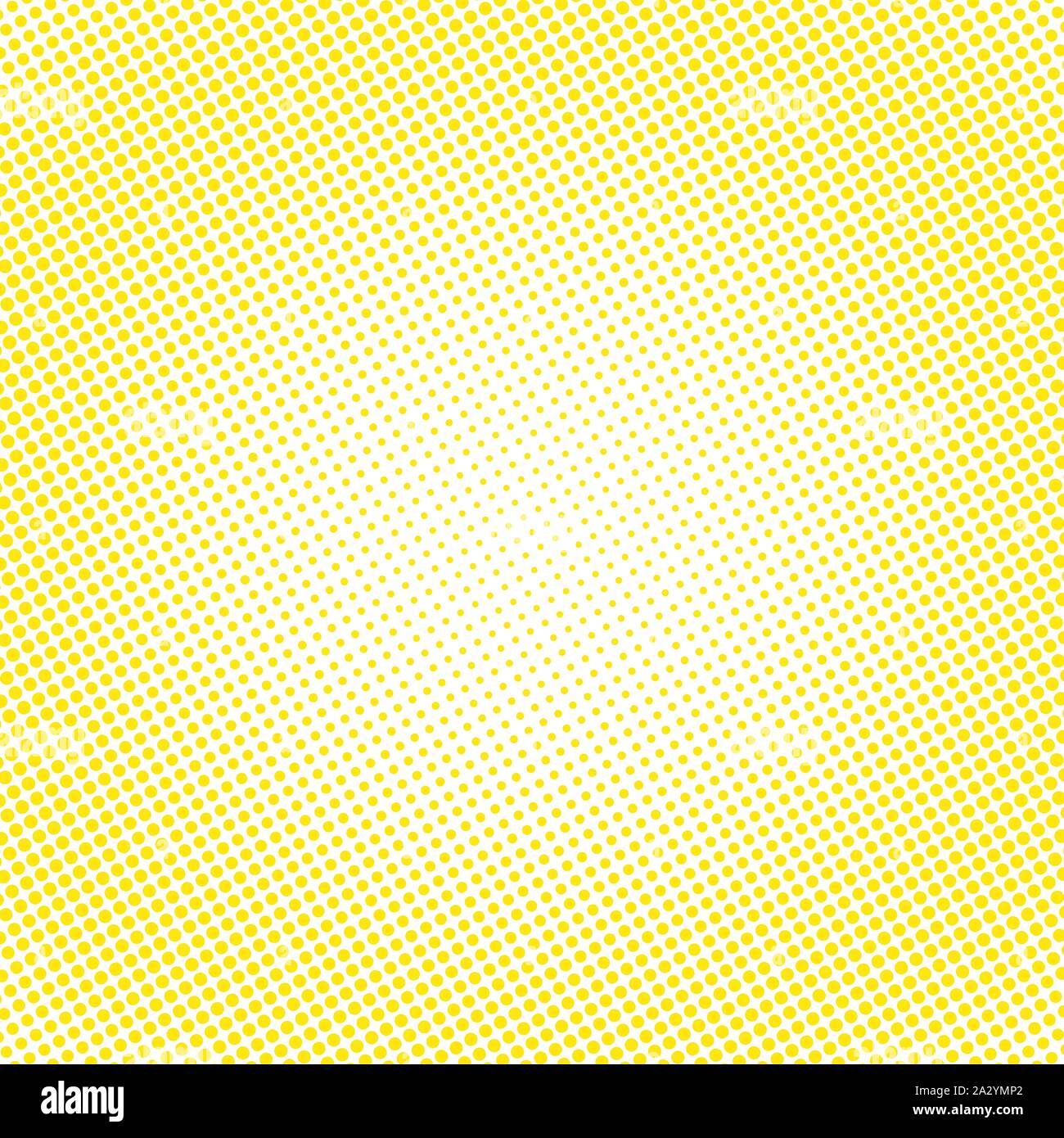 Halftone illustrator. Dots on Background. Yellow and white Geometric ...