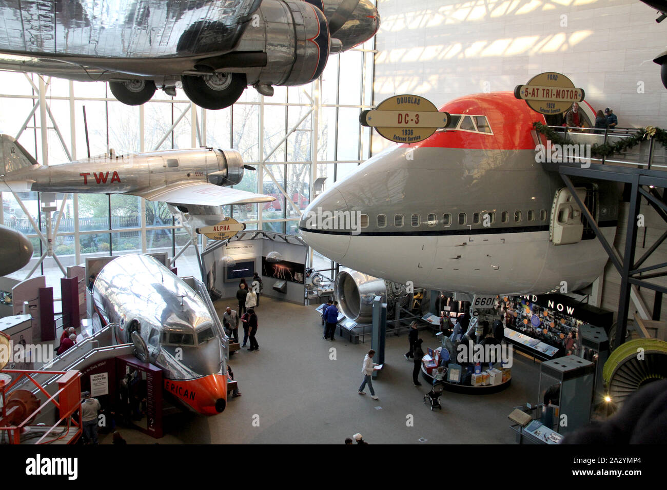 Aircraft displayed at he National Air and Space Museum in Washington DC ...