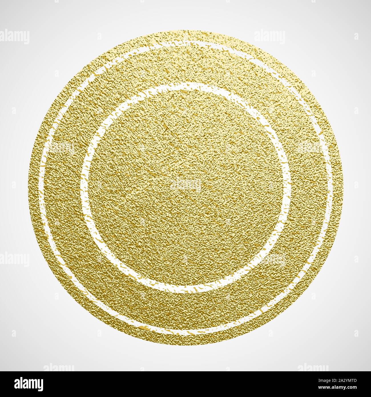 Vector illustration. Gold rubber stamp. Grunge texture. Abstract empty ...